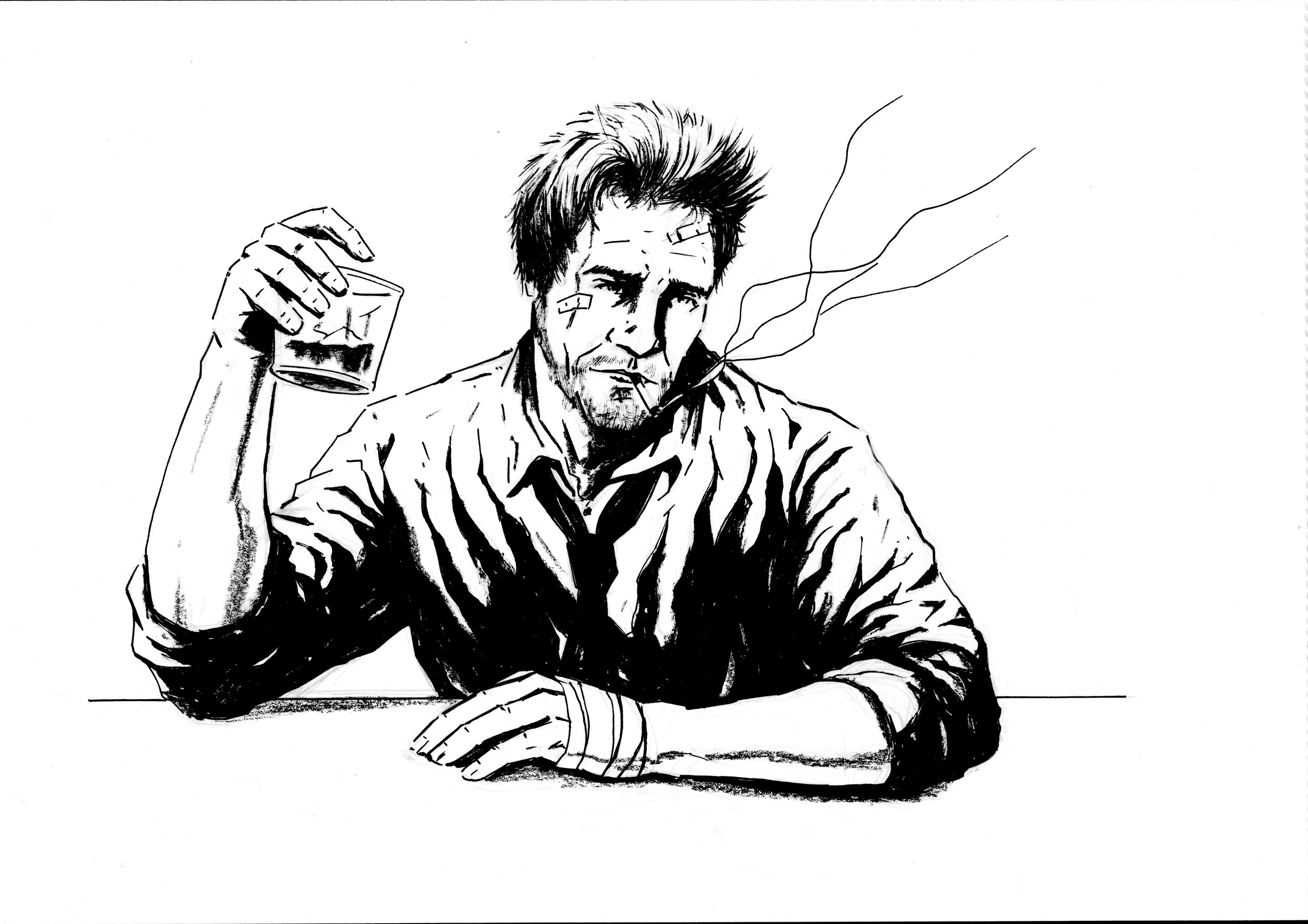 Constantine: Zed's Charcoal Sketches of Constantine Photo: 2050536 ...