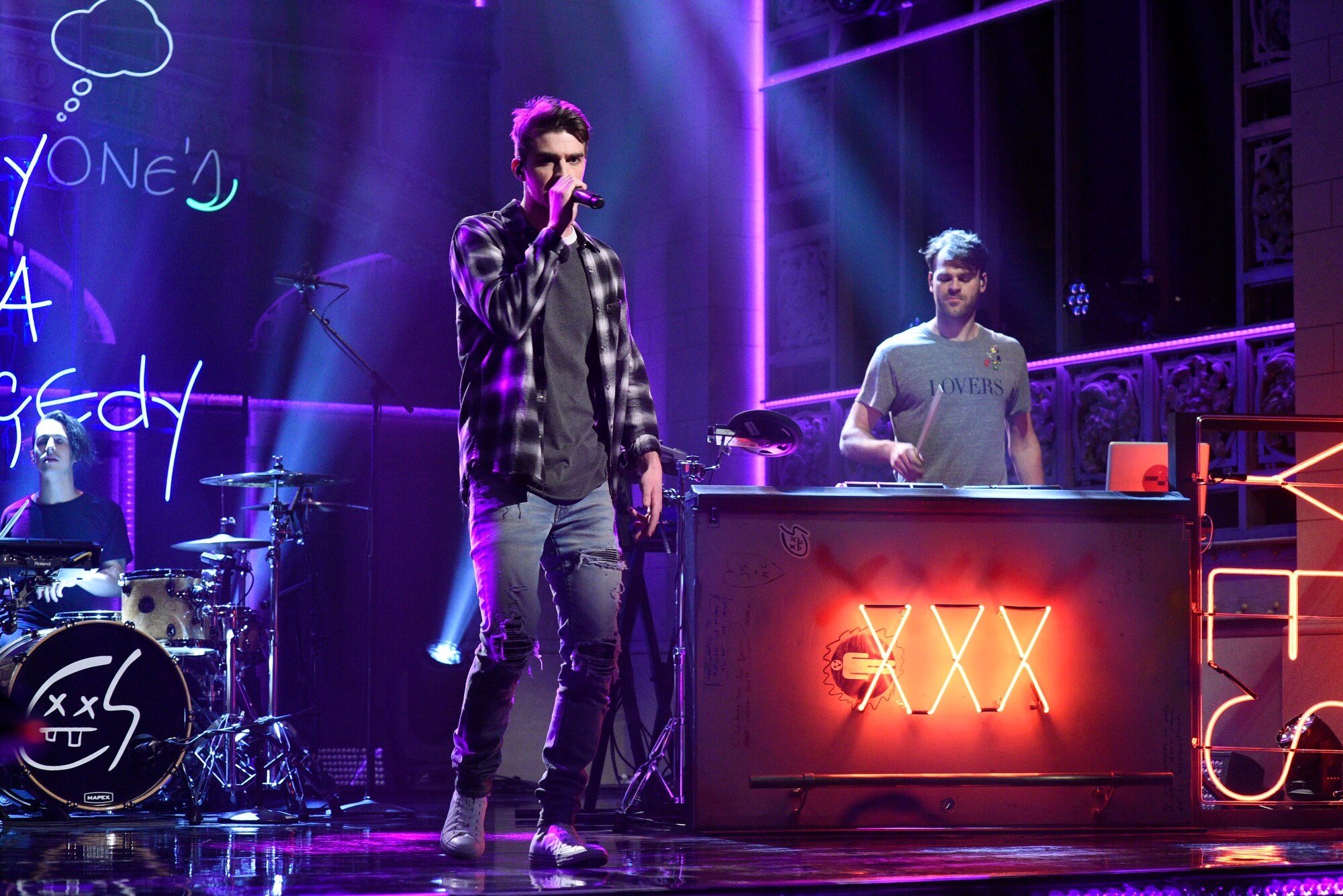 null: From the Set: Louis C.K. and The Chainsmokers Photo: 2993703 ...