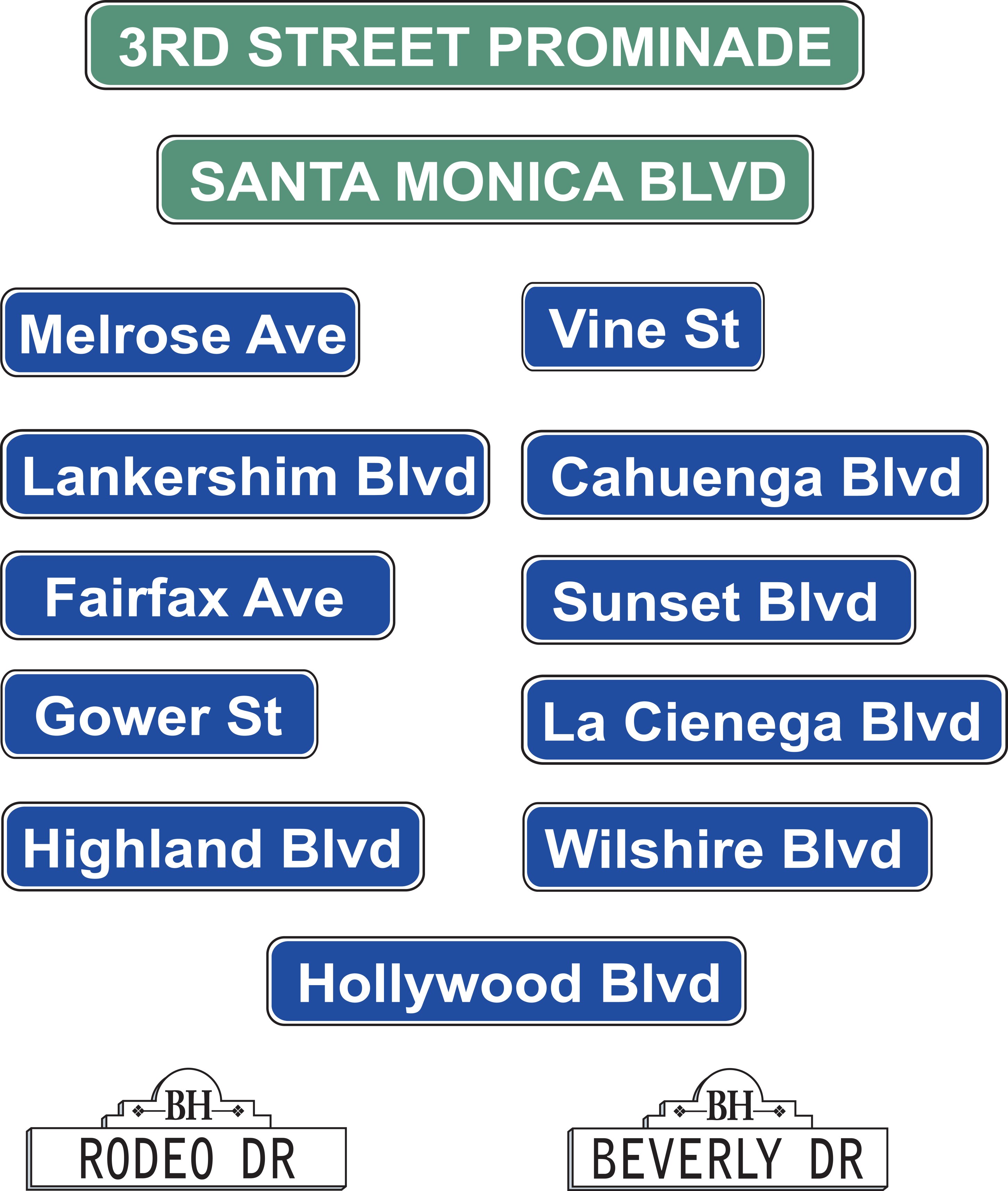 null: Californian Street Signs Photo: 131781 - NBC.com
