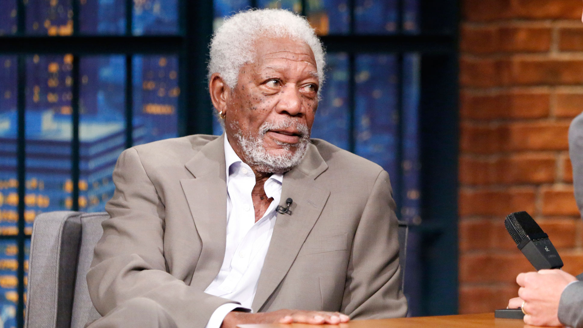 Watch Late Night with Seth Meyers Interview: Morgan Freeman's First Paid Performance: Dancing at ...