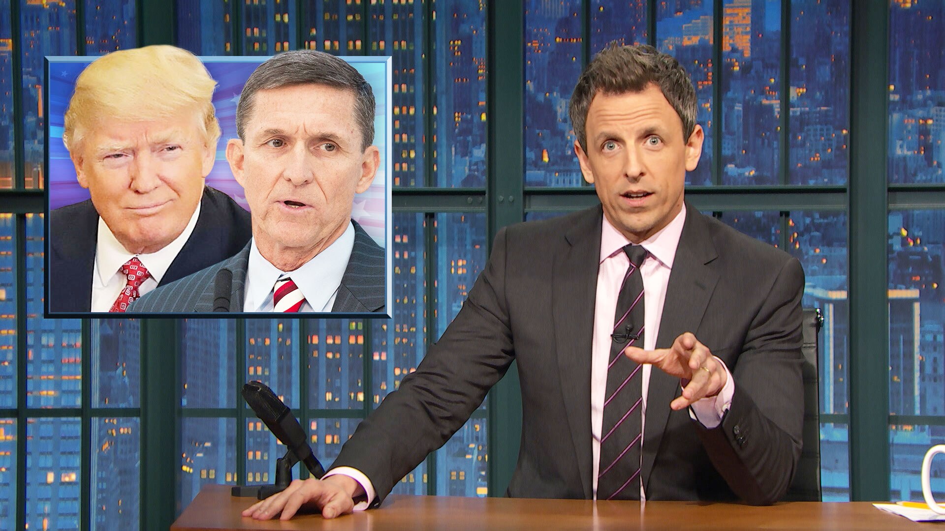 Watch Late Night With Seth Meyers Highlight Michael Flynn Resigns As