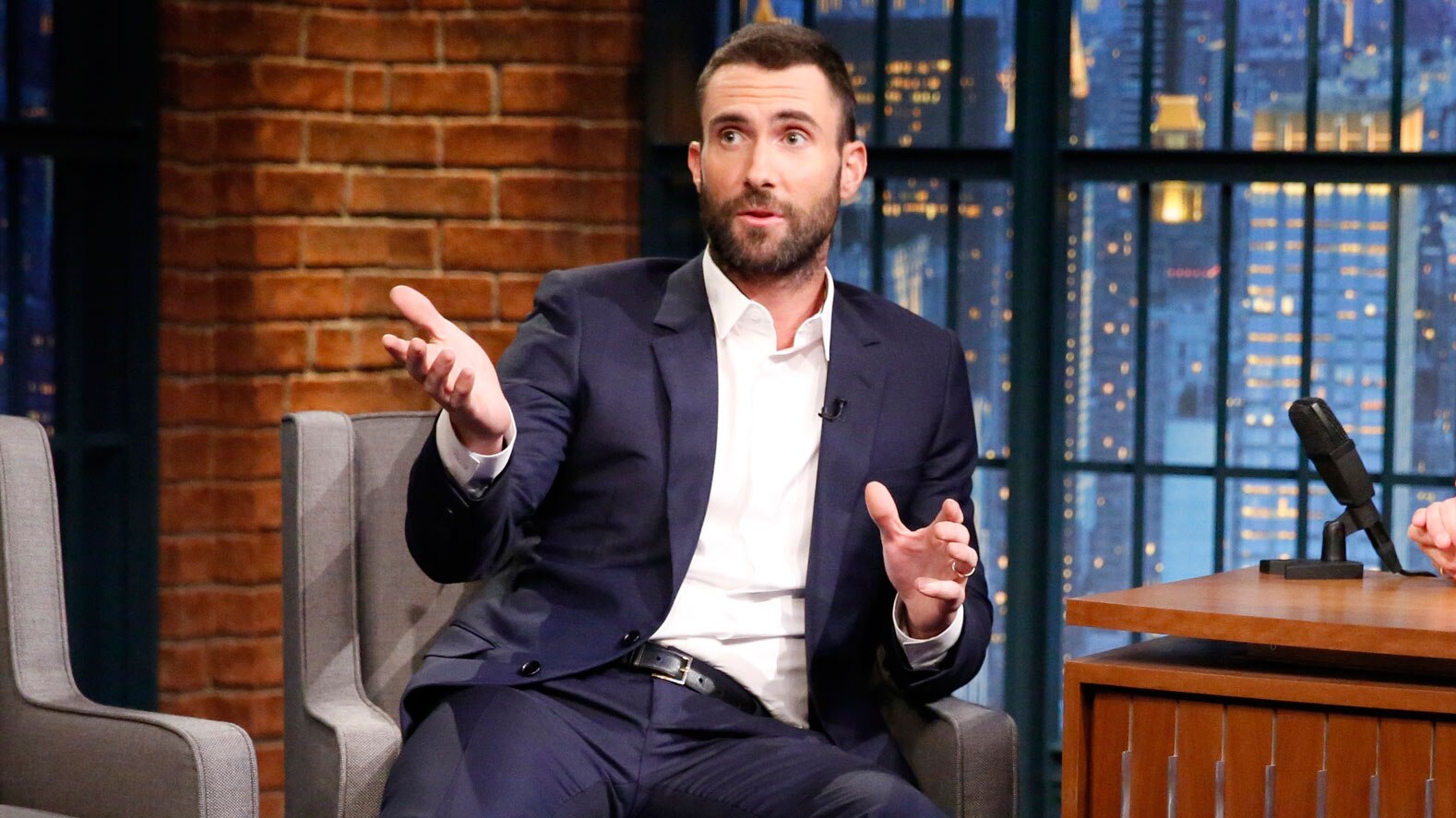 Watch Late Night with Seth Meyers Interview: Adam Levine Was Once ...