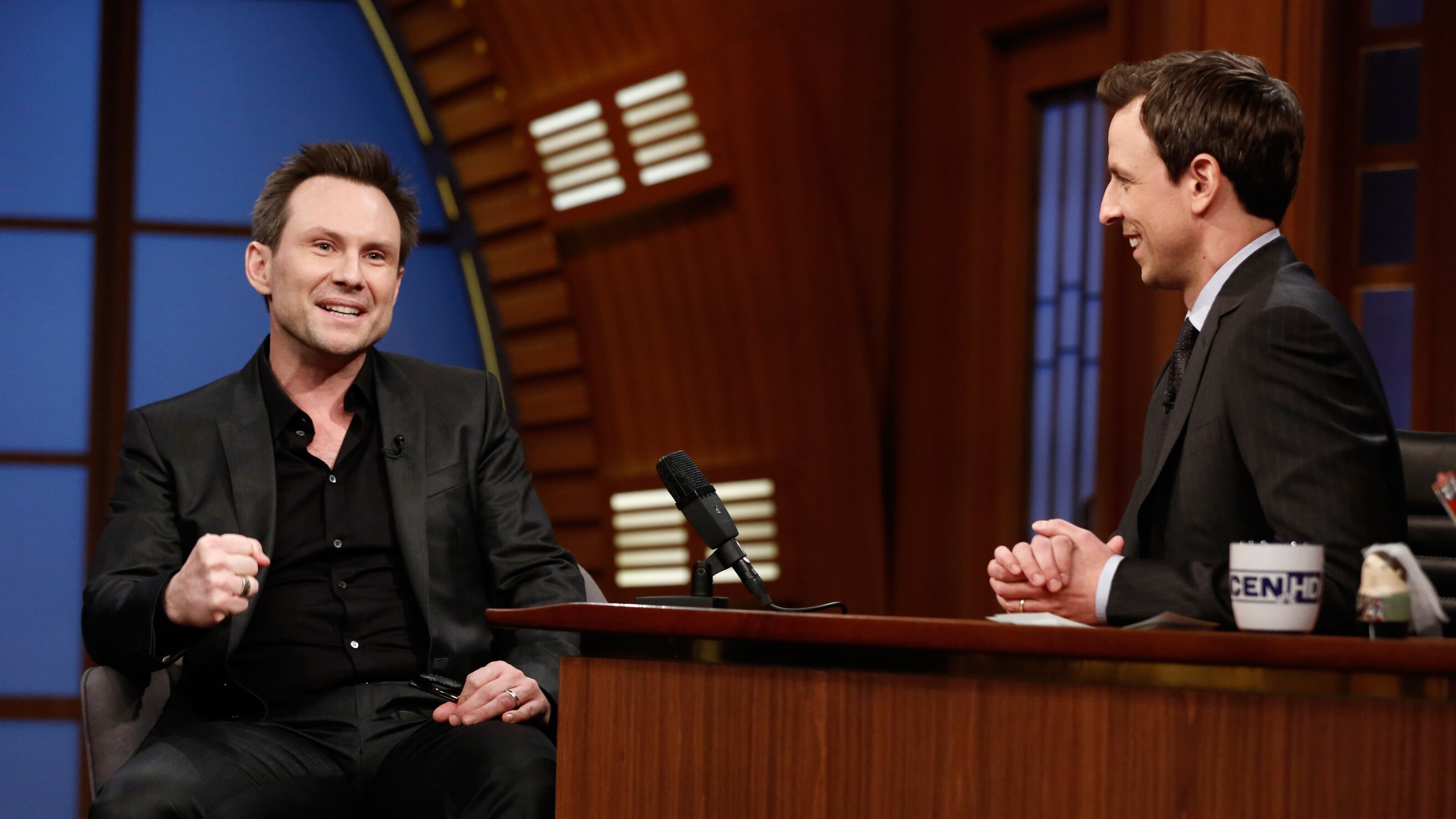 Watch Late Night with Seth Meyers Interview: Christian Slater Interview ...
