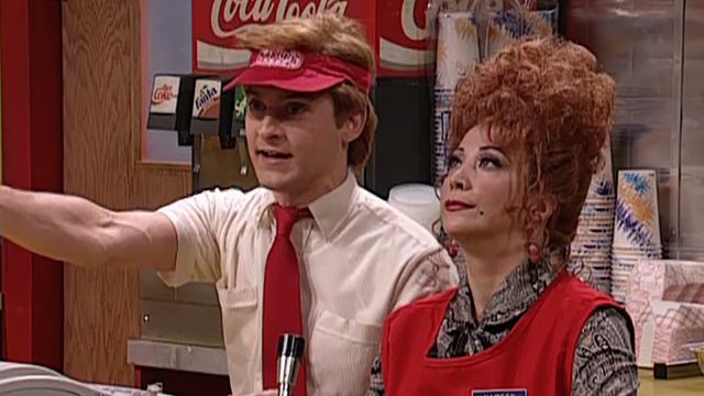 Watch Saturday Night Live Highlight: Nadeen at Burger Castle - NBC.com