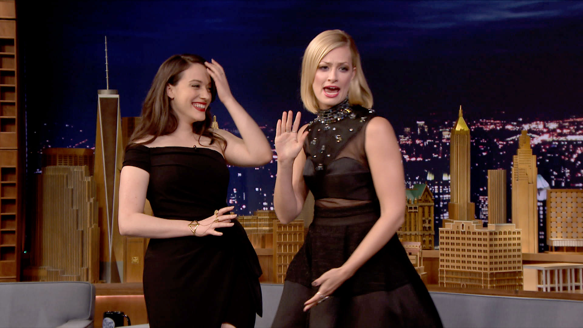 Watch The Tonight Show Starring Jimmy Fallon Interview: Beth Behrs Raps ...
