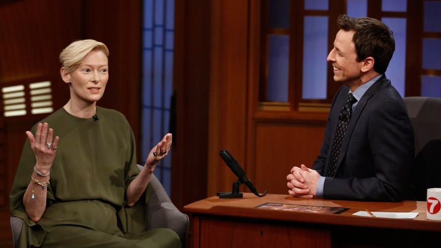 Watch Late Night with Seth Meyers Interview: Tilda Swinton Interview ...