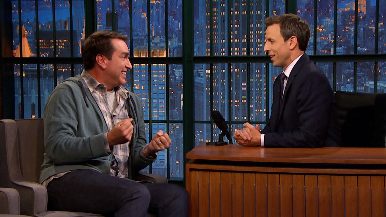 Watch Late Night with Seth Meyers Interview: Rob Riggle Was a Total ...