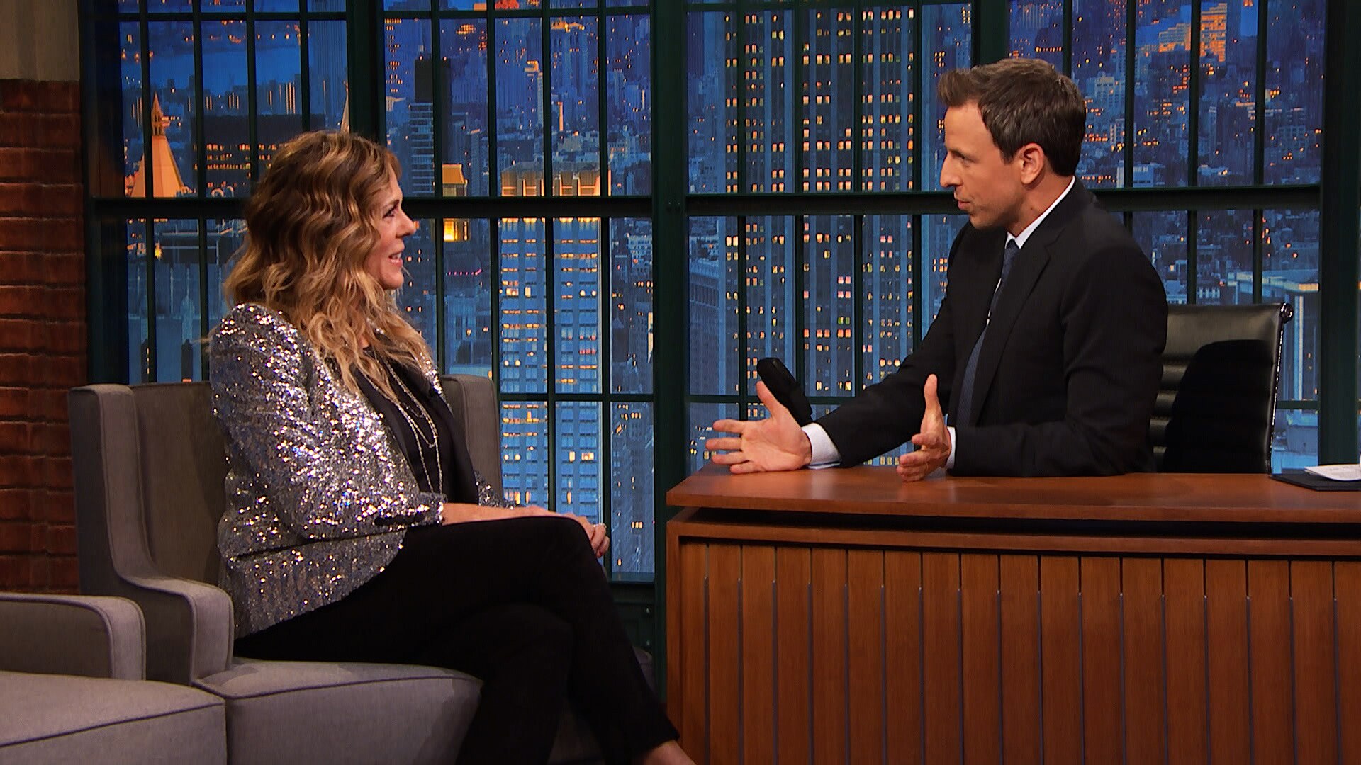 Watch Late Night with Seth Meyers Interview: Rita Wilson Interview ...