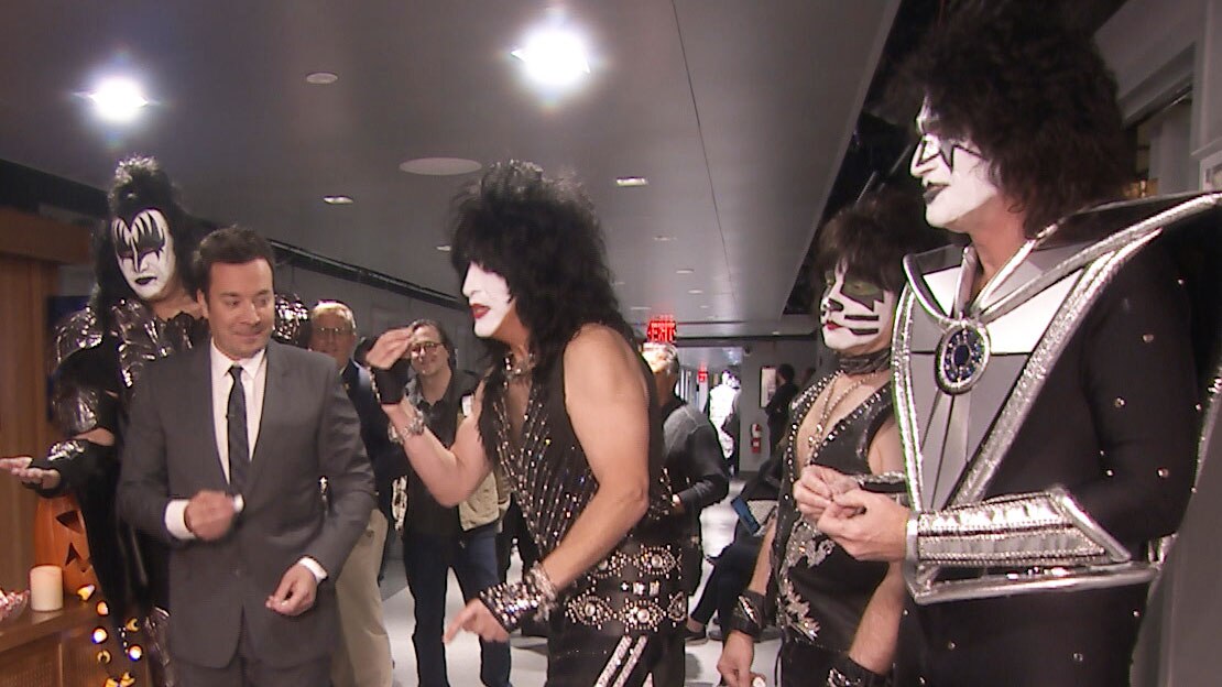 Watch The Tonight Show Starring Jimmy Fallon Highlight: KISS Practices ...