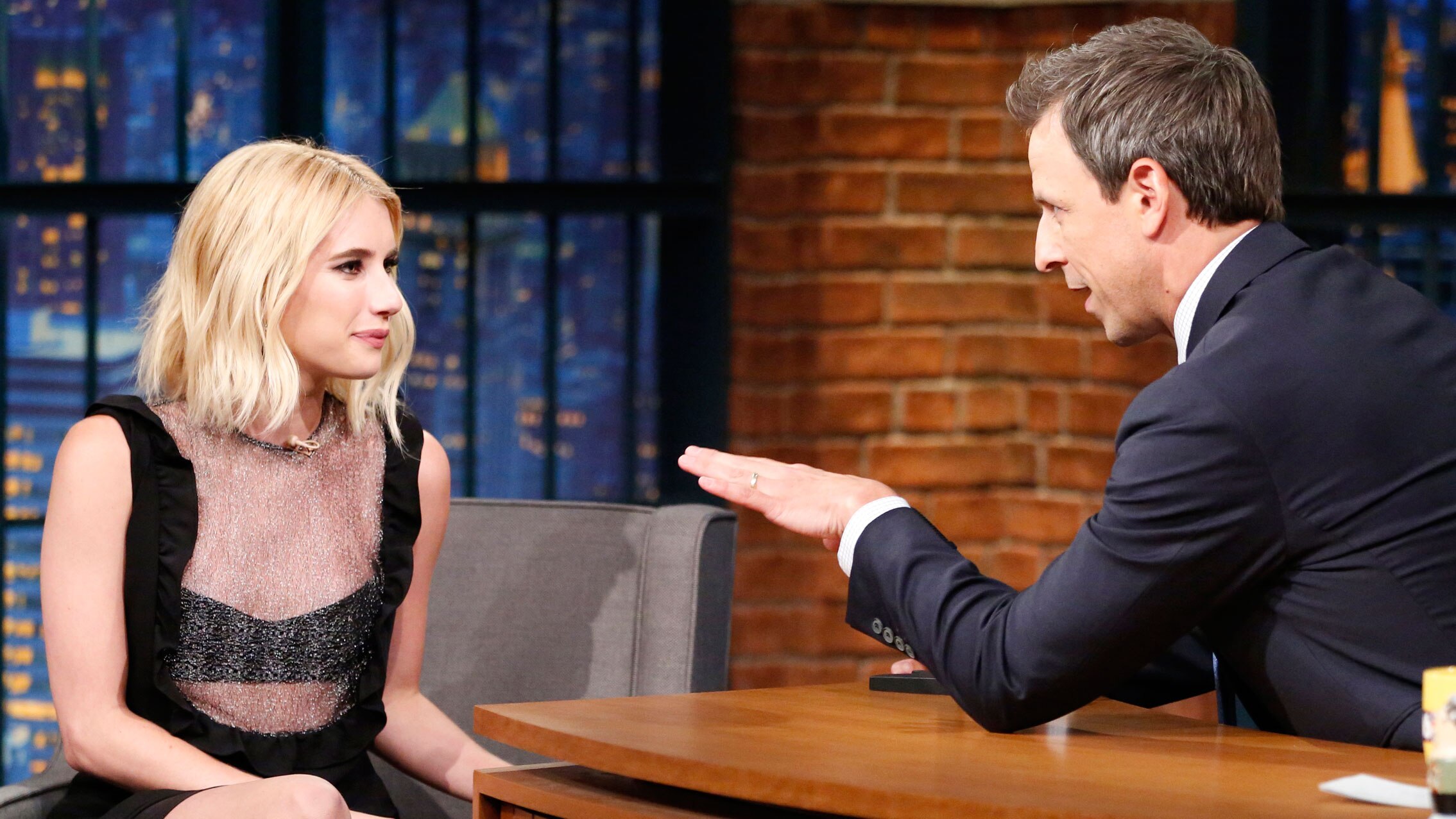 Watch Late Night with Seth Meyers Interview: Emma Roberts on Making Nerve - NBC.com