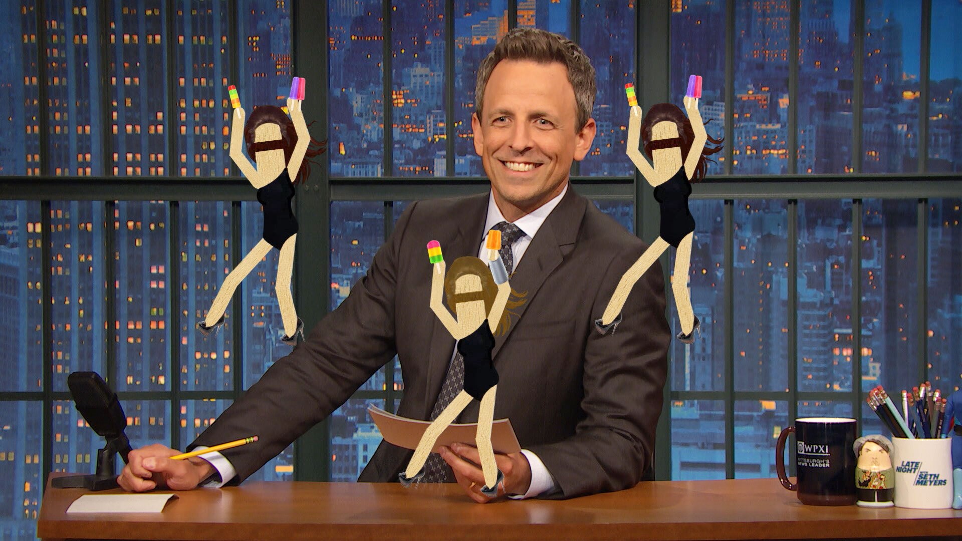 Watch Late Night with Seth Meyers Highlight: Popsicle Schtick: Beet ...