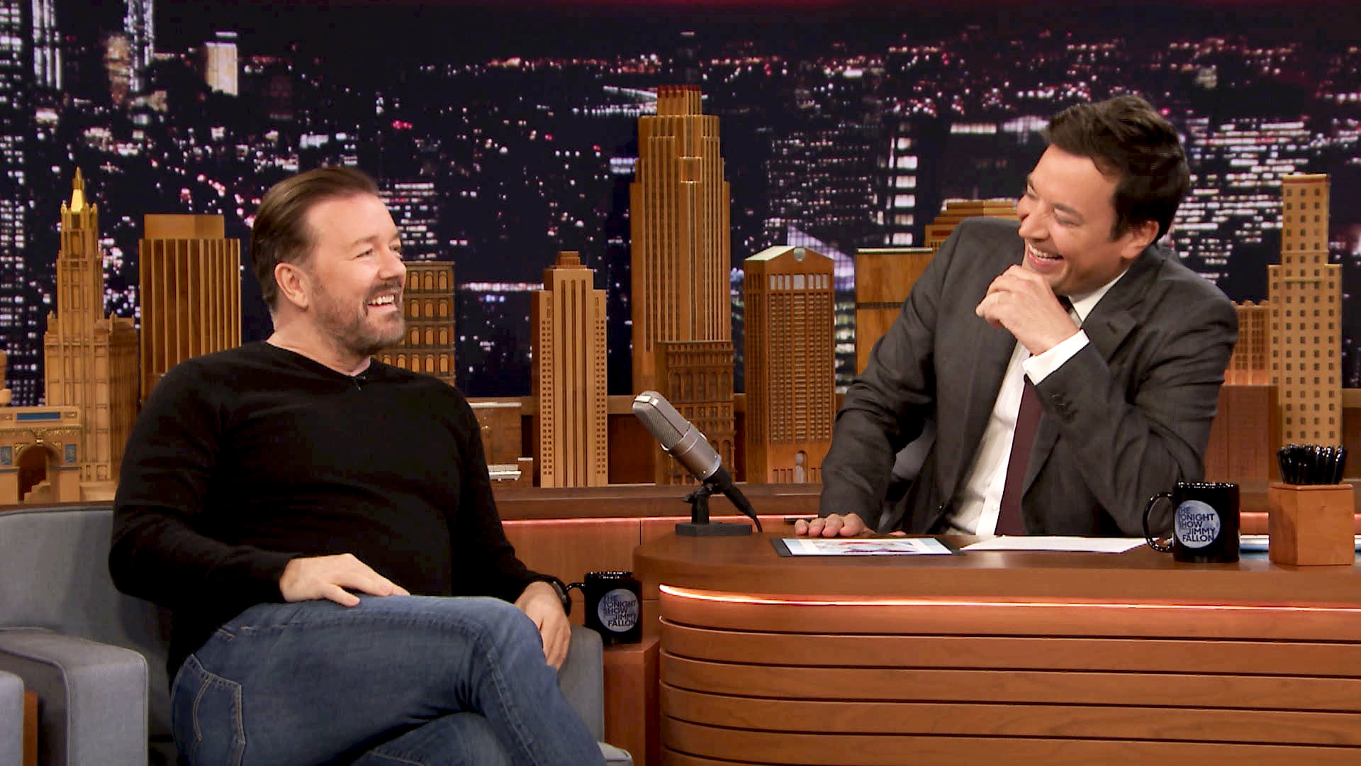 Watch The Tonight Show Starring Jimmy Fallon Episode: Ricky Gervais ...