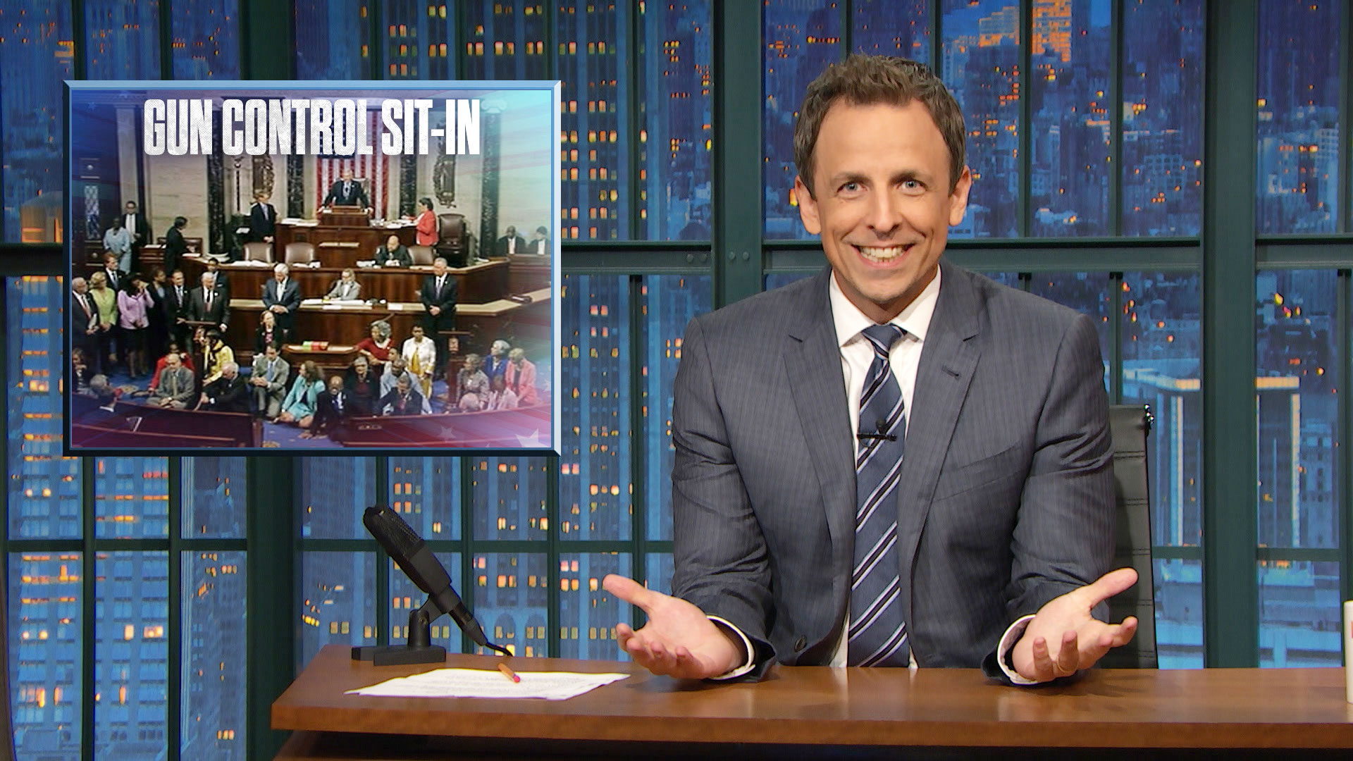 Watch Late Night with Seth Meyers Highlight: Democrats Stage Gun ... Watch Late Night with Seth Meyers Highlight: Democrats Stage Gun ...