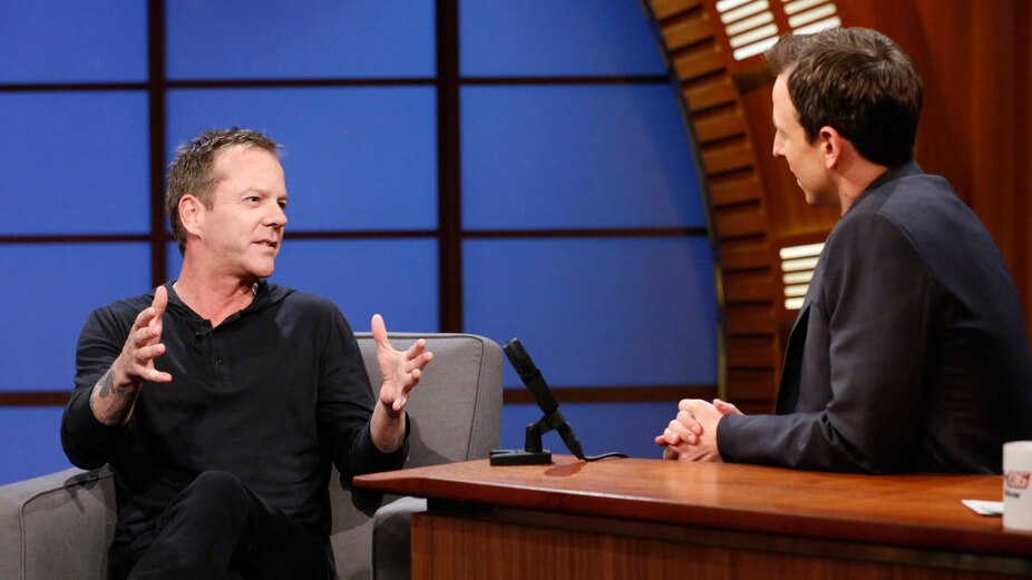 Watch Late Night with Seth Meyers Interview: Kiefer Sutherland ...
