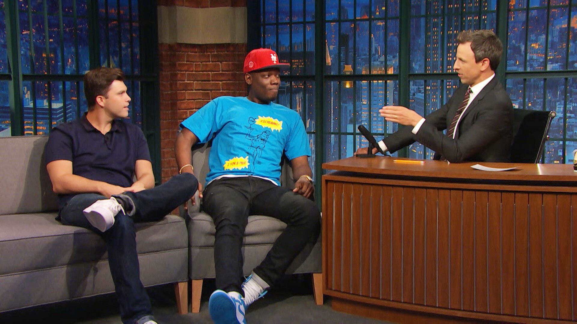 Watch Late Night with Seth Meyers Interview: Colin Jost and Michael Che ...
