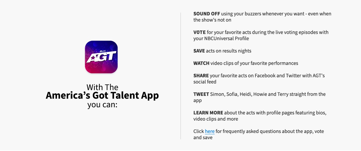 The America's Got Talent App - NBC.com
