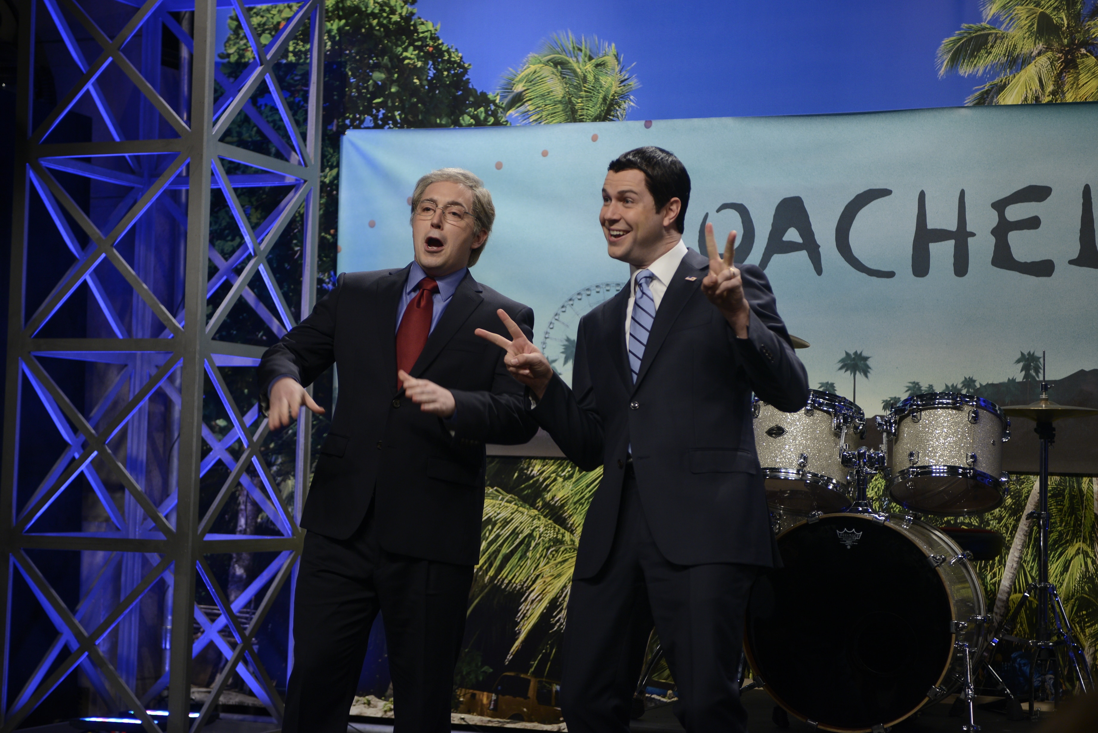 Saturday Night Live: From the Set: Seth Rogen and Ed Sheeran Photo ...