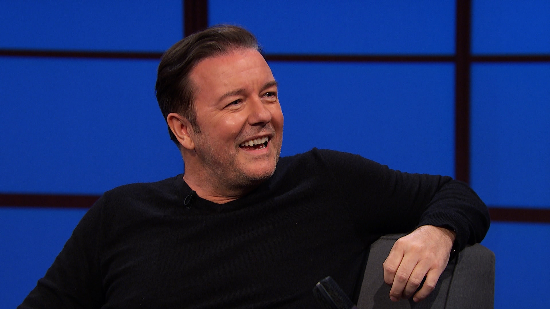 Watch Late Night with Seth Meyers Interview: Ricky Gervais Has Beef ...
