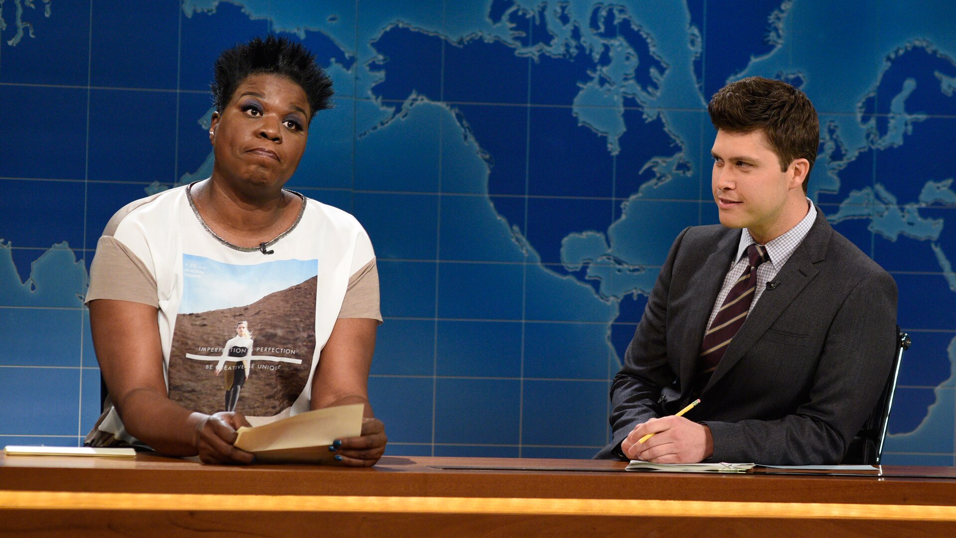 Watch Saturday Night Live Highlight: Weekend Update: Leslie Jones on ...