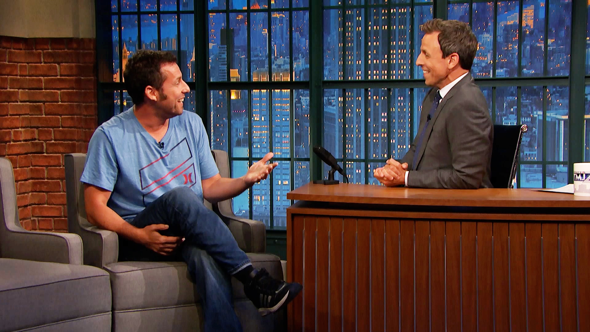 Watch Late Night with Seth Meyers Interview: Adam Sandler on Working ...