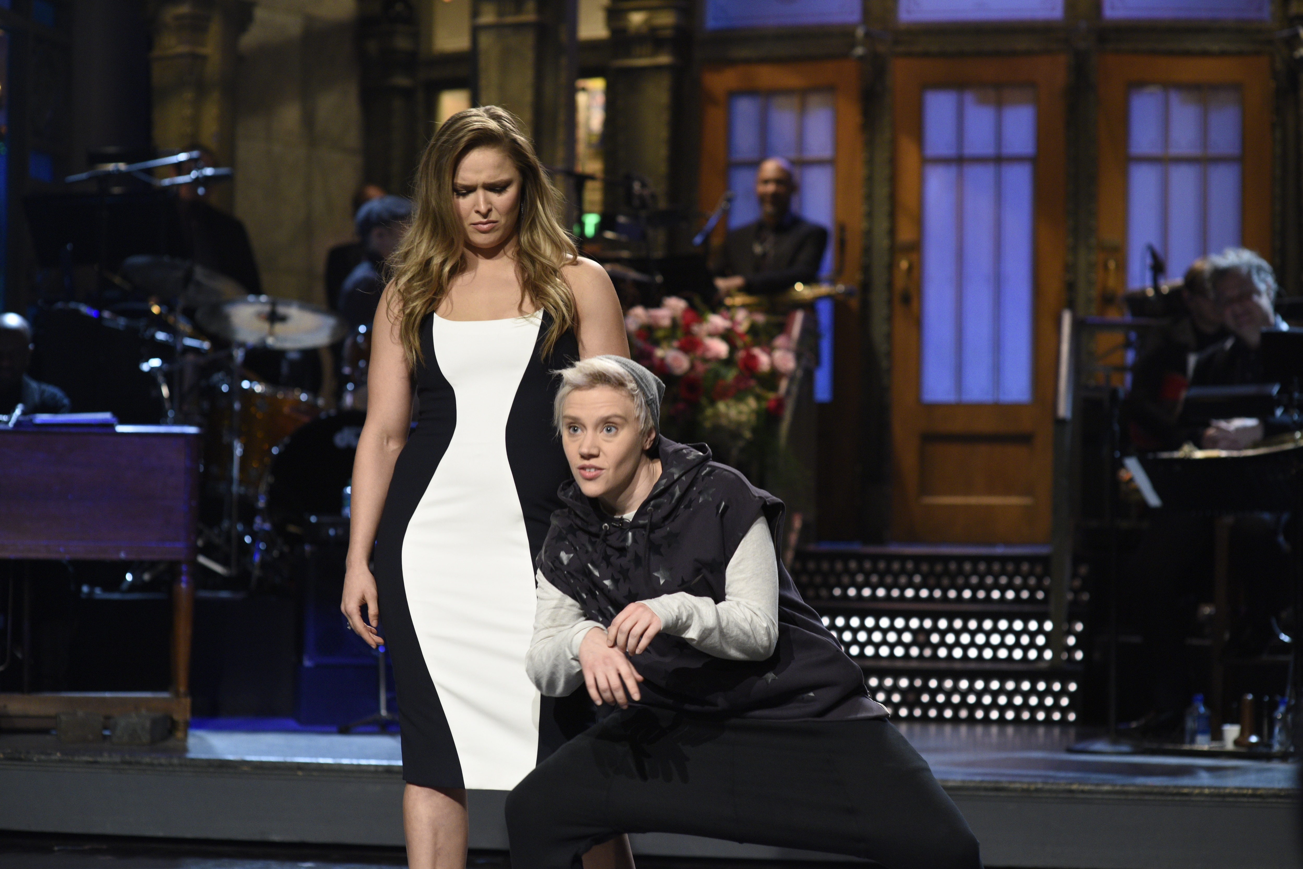 Saturday Night Live: From the Set: Ronda Rousey and Selena Gomez Photo ...