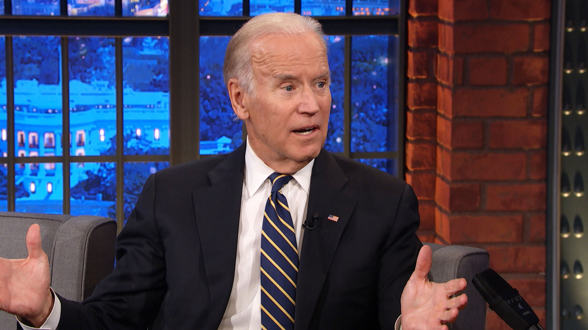 Watch Late Night with Seth Meyers Interview: VP Joe Biden Calls Donald ...