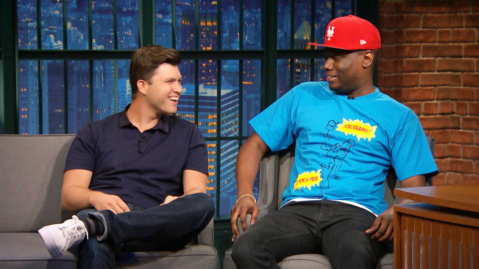 Watch Late Night with Seth Meyers Interview: Colin Jost and Michael Che ...