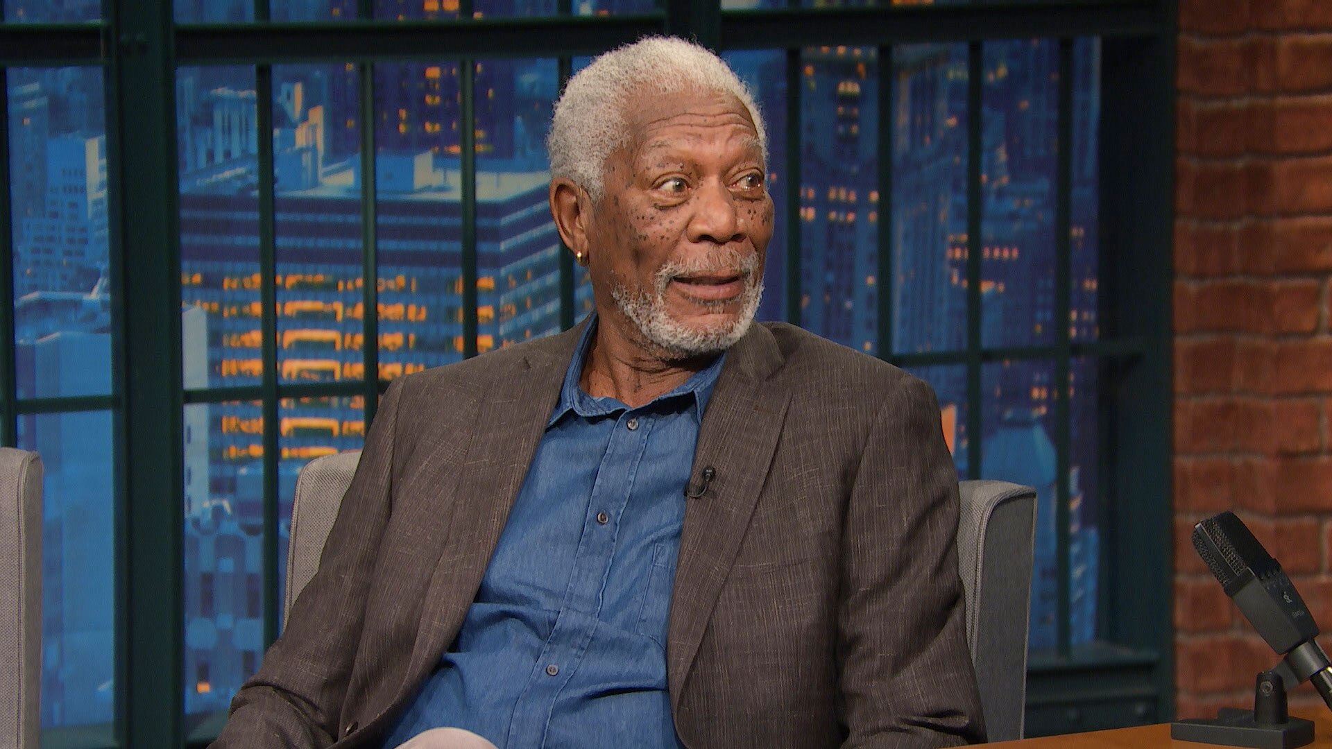 Watch Late Night with Seth Meyers Interview: Morgan Freeman Is Tired of ...