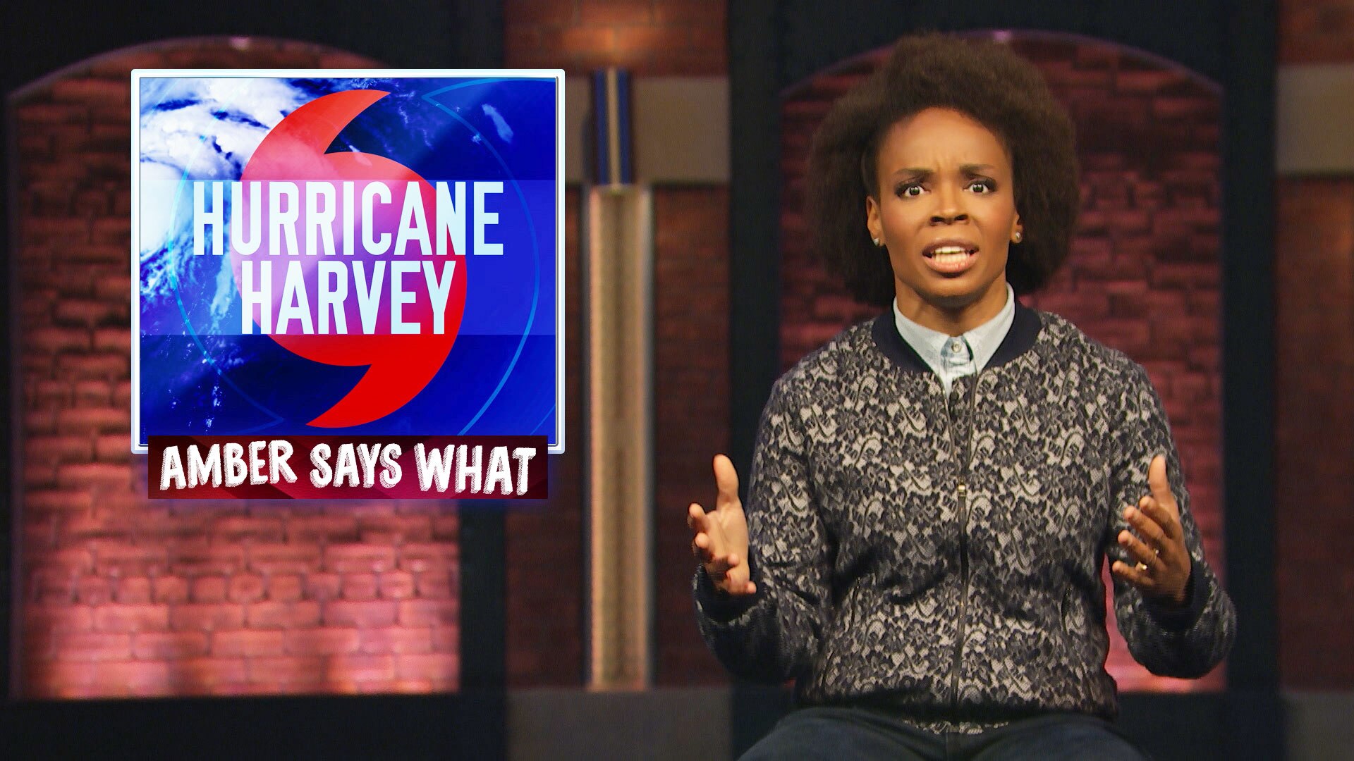 Watch Late Night with Seth Meyers Highlight: Amber Says What: Hurricane ...