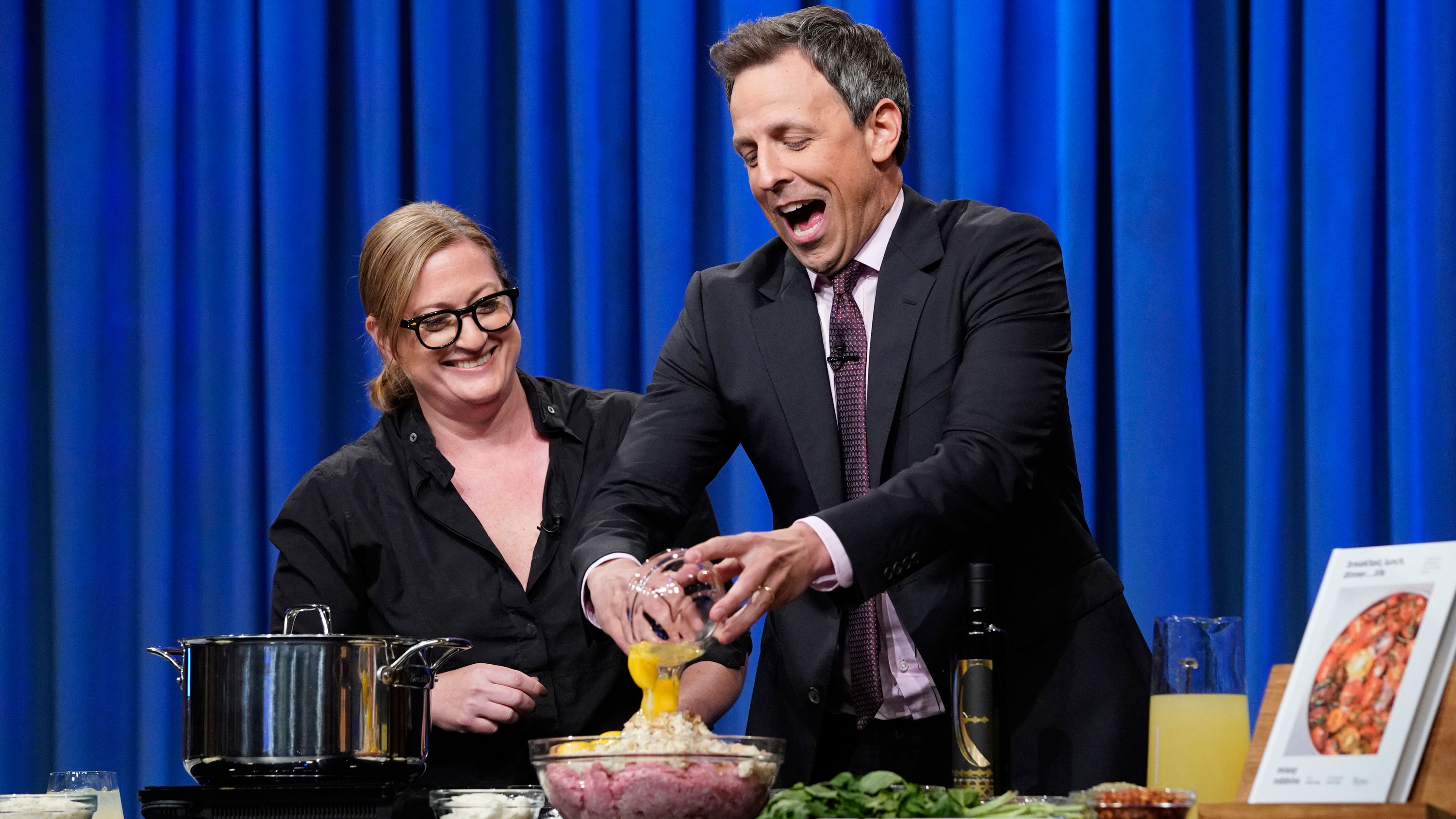 Watch Late Night with Seth Meyers Highlight: Missy Robbins Shows Seth ...