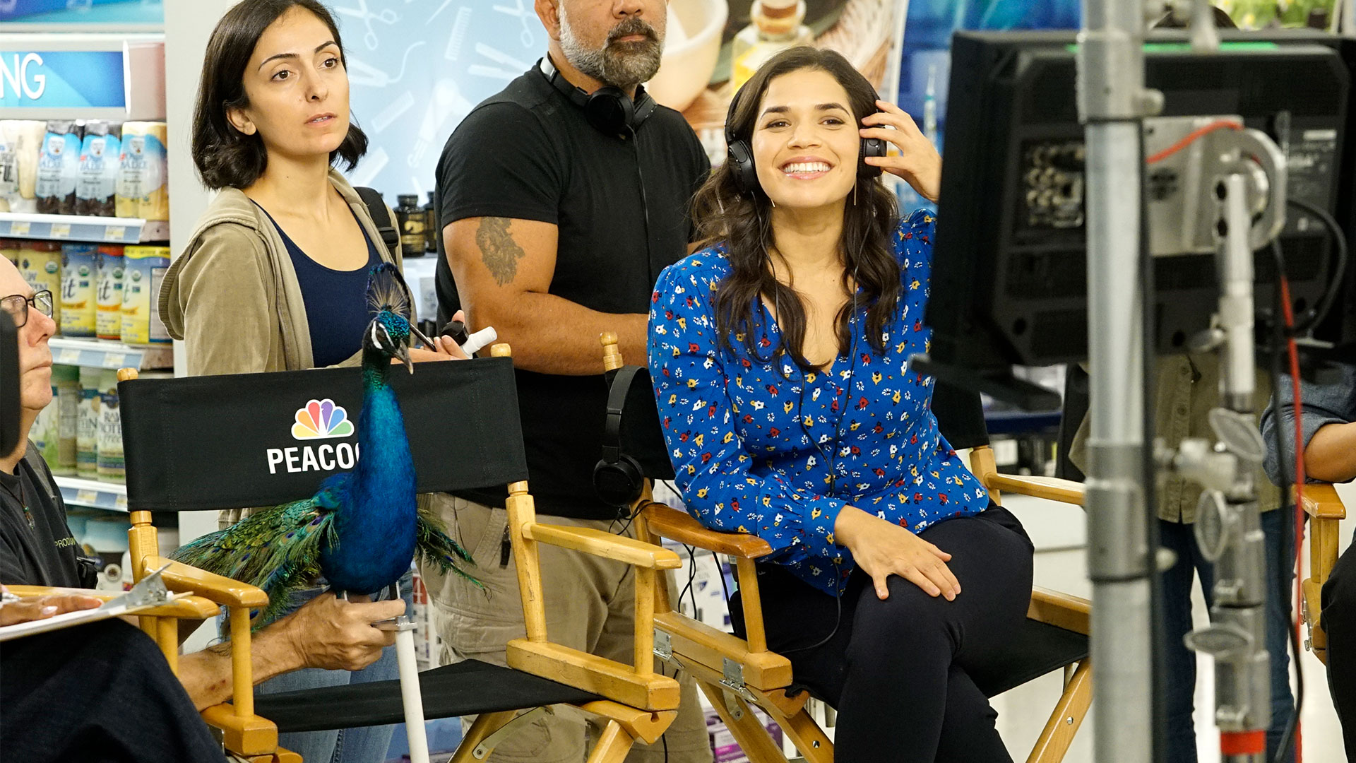 Watch Superstore Web Exclusive: The Peacock Likes to Be on Set When ...