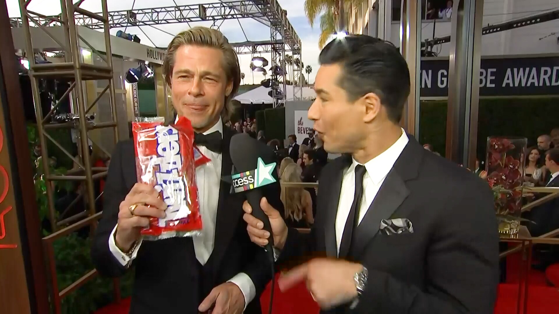Watch Access Hollywood Interview: Brad Pitt Joins The Twizzlers Or Red ...