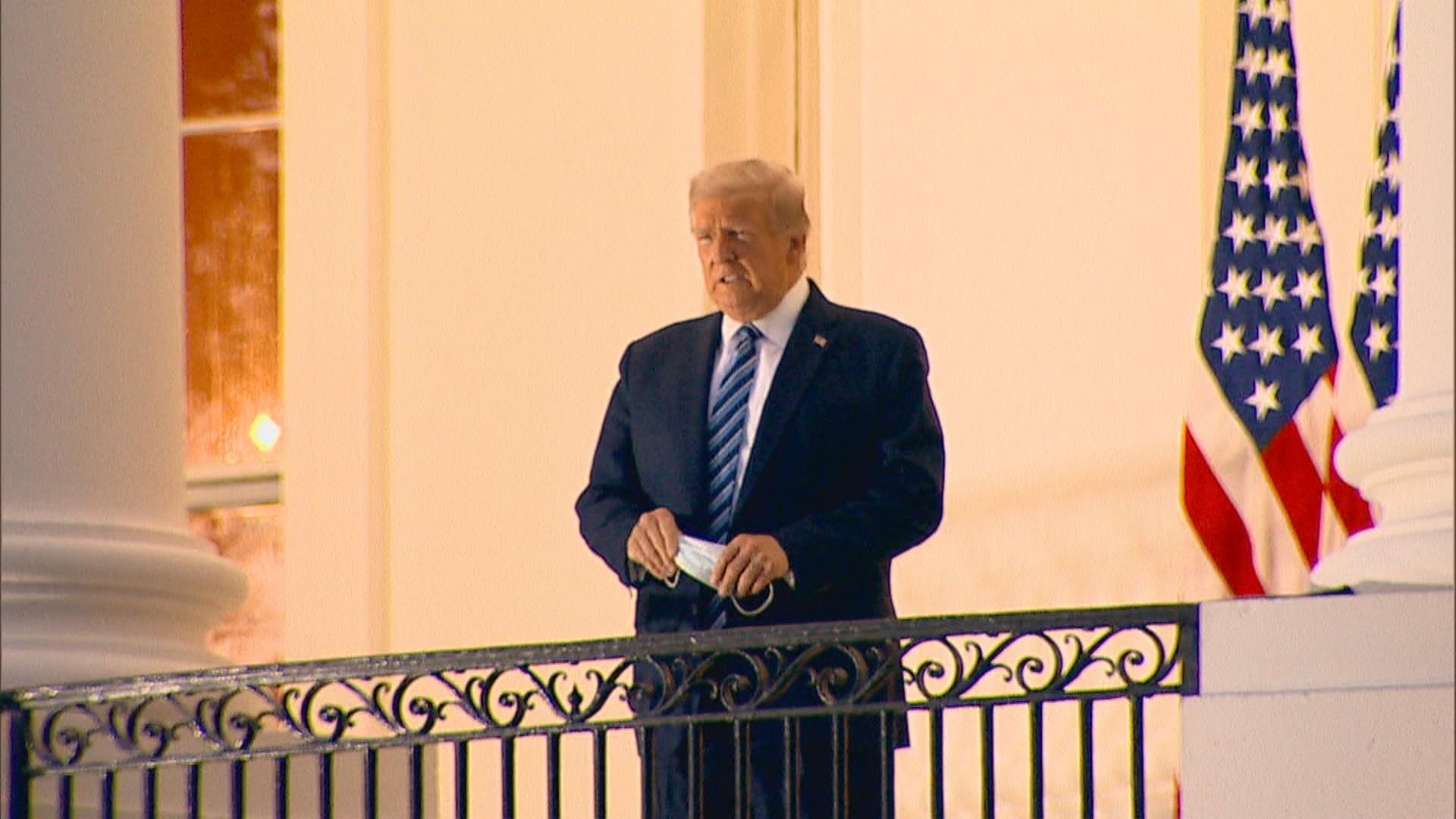 Watch TODAY Highlight: Trump returns to White House and removes mask ...