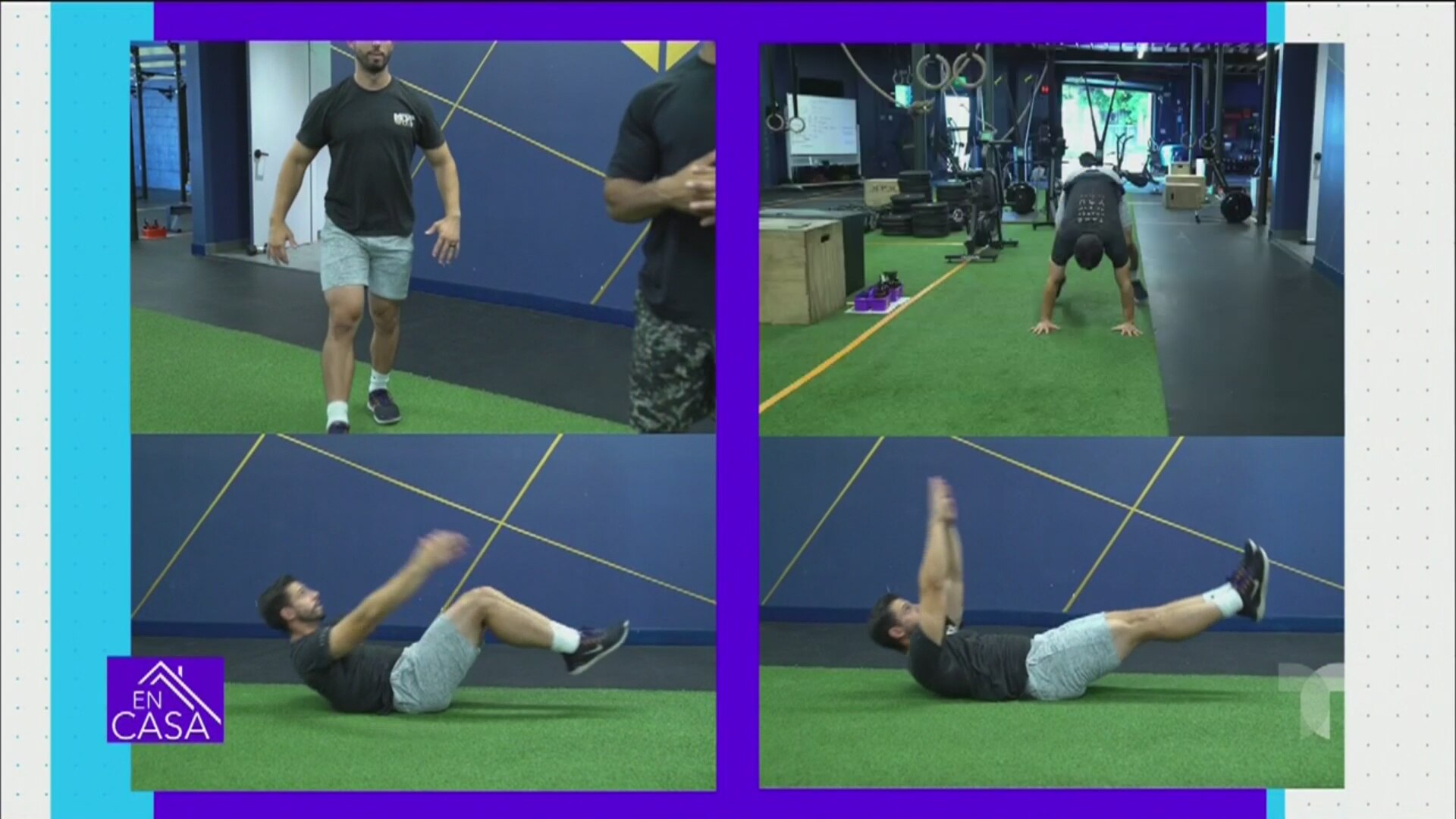 Watch En Casa con Telemundo Highlight: Una rutina de ejercicios simples ...