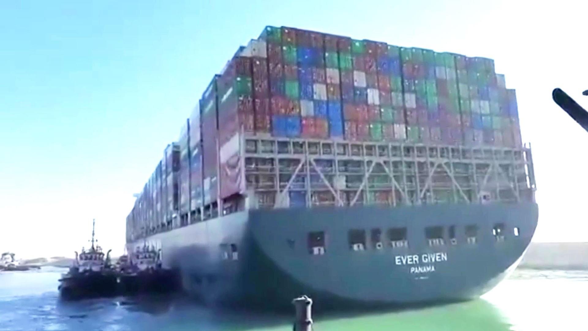 Watch Today Highlight Giant Ship Blocking Suez Canal Has Been Partially Refloated