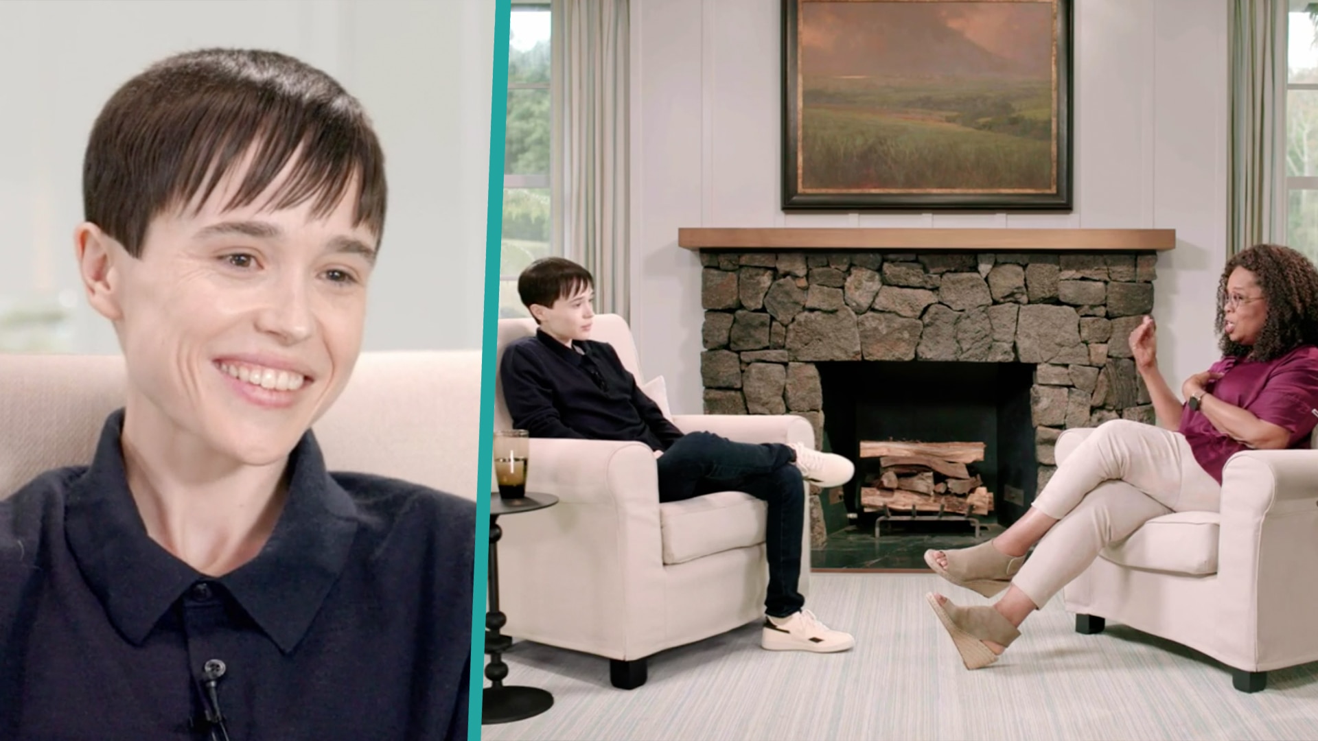 Watch Access Hollywood Interview: Elliot Page Tears Up Telling Oprah ...