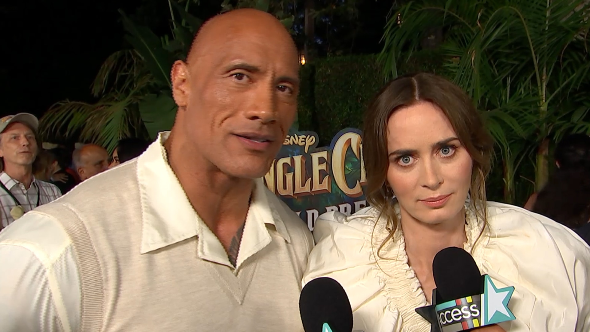 Watch Access Hollywood Interview: Emily Blunt Pokes Fun At Dwayne ... Watch Access Hollywood Interview: Emily Blunt Pokes Fun At Dwayne ...