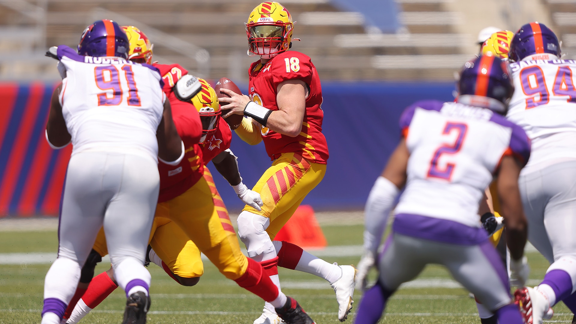 Watch Sports Clip: Stars' Scott evades rush, finds Overton for the TD ...