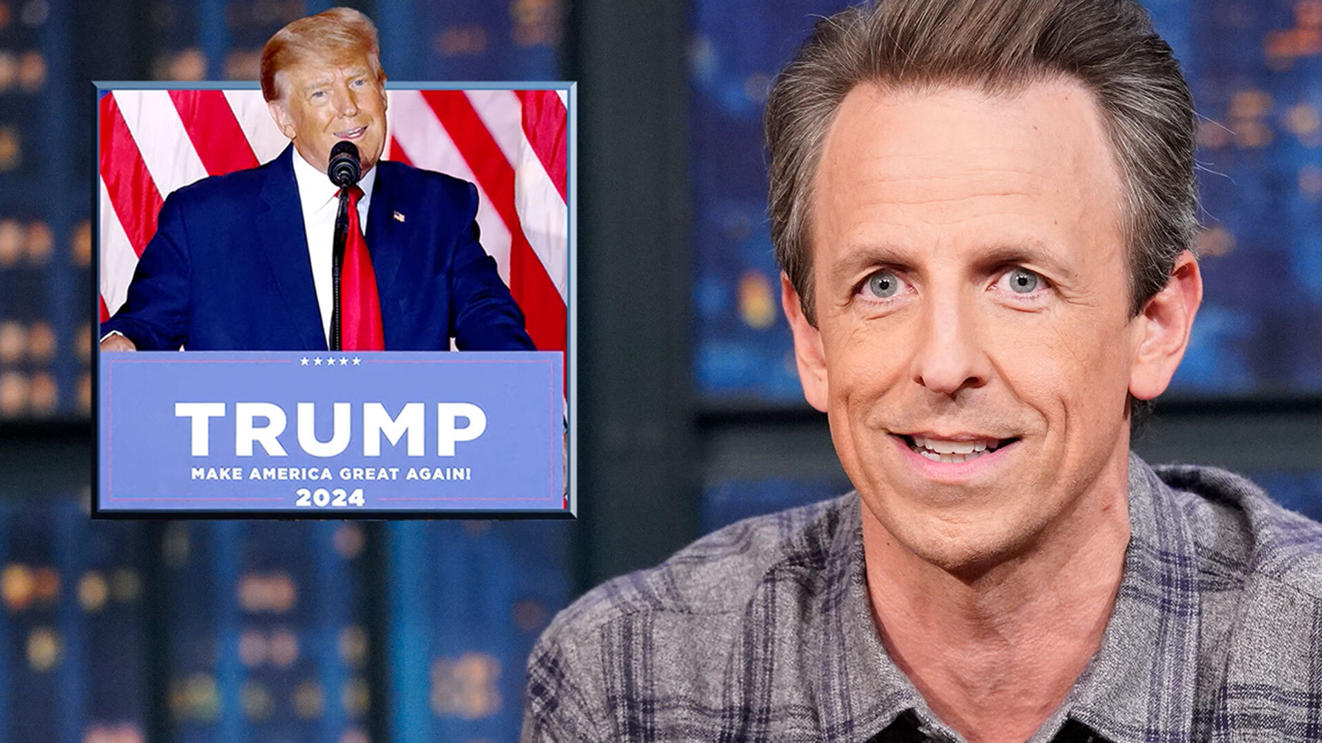 Watch Late Night with Seth Meyers Highlight: Trump Officially Launches ...