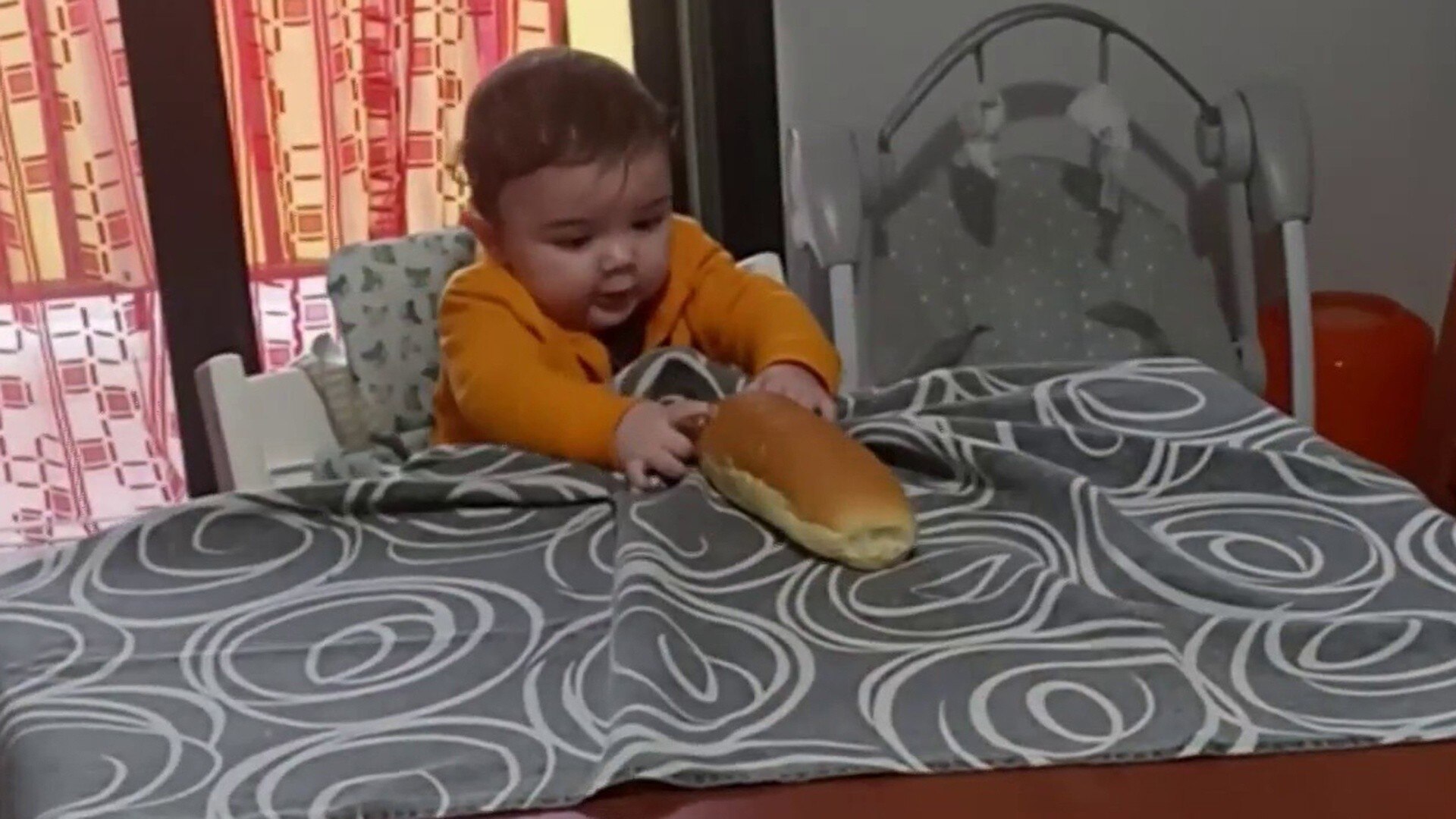 Watch TODAY Excerpt: Hungry toddler devises clever way to retrieve a loaf of bread - NBC.com