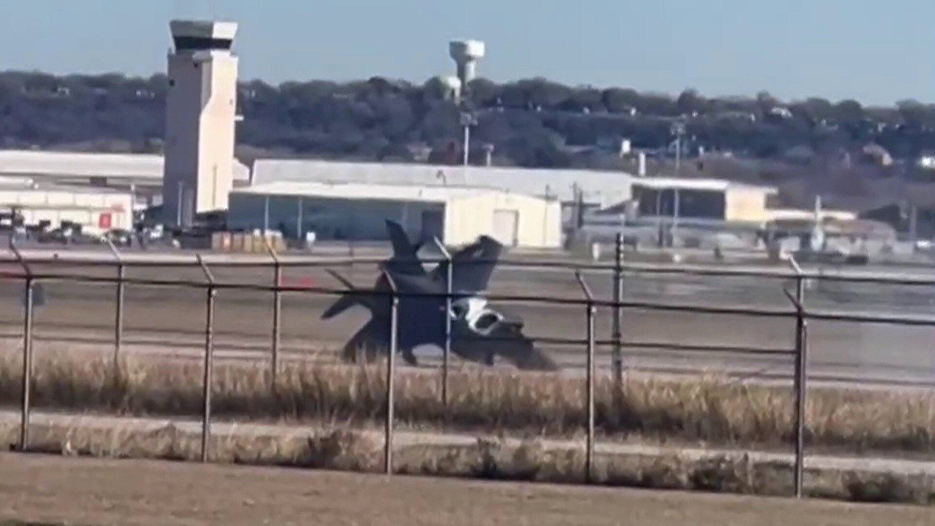 Watch TODAY Excerpt: Pilot ejects from fighter jet after crashing on Texas runway - NBC.com