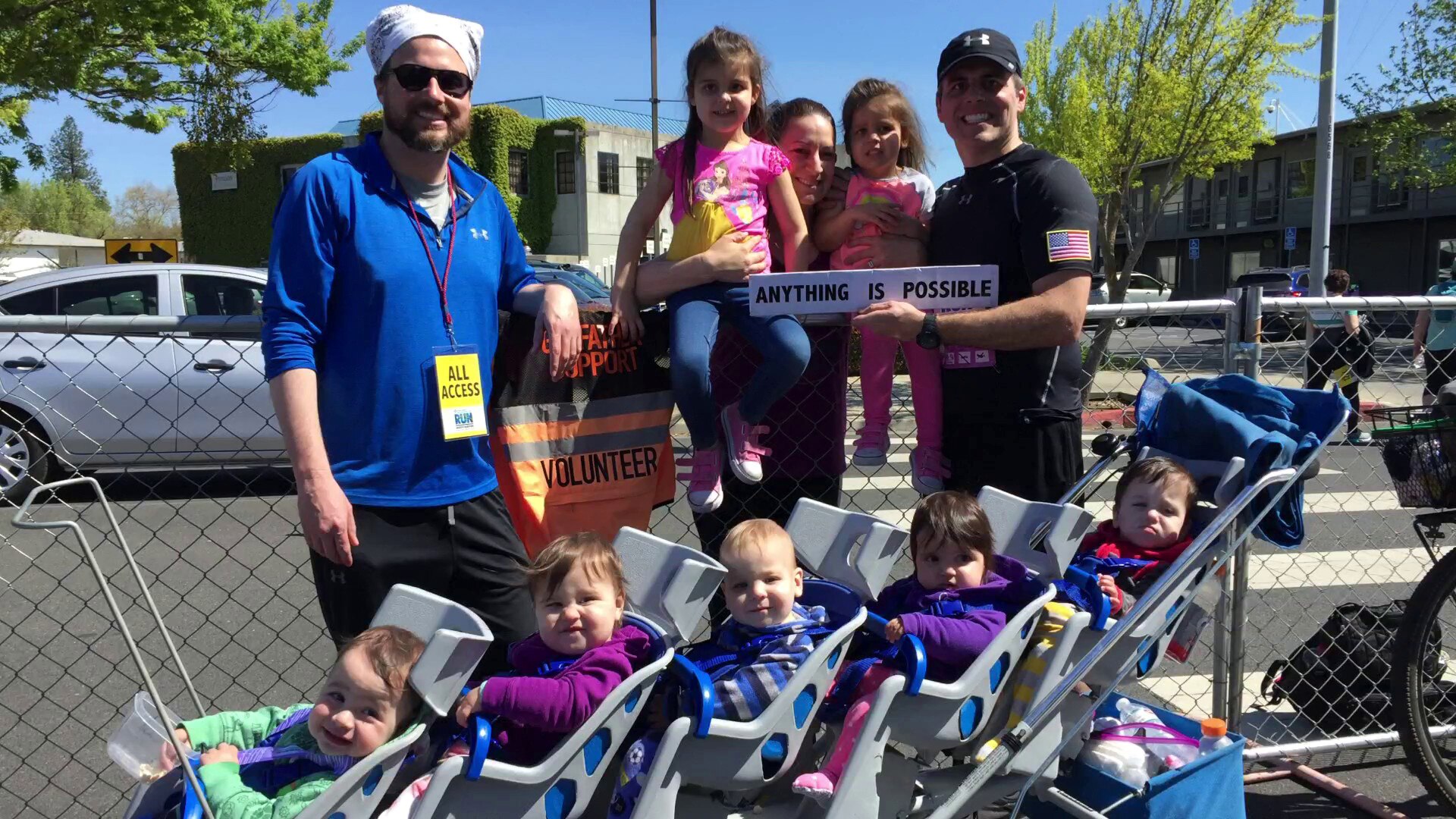 Watch TODAY Excerpt: Dad talks setting records running with quintuplets ...