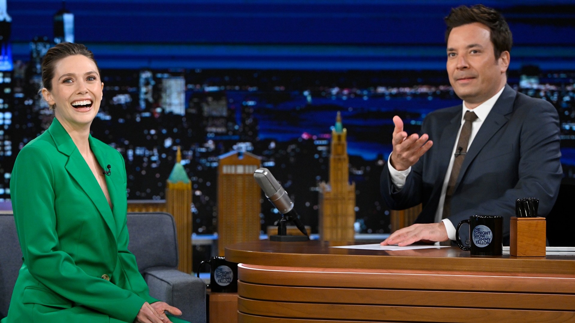 Watch The Tonight Show Starring Jimmy Fallon Episode: Elizabeth Olsen ...