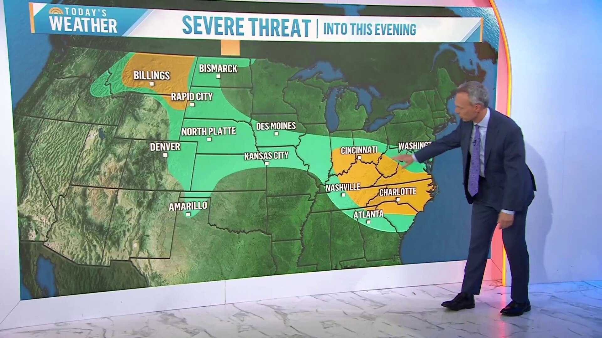 Watch TODAY Excerpt: 29 million at risk of damaging wind gusts, hail ...
