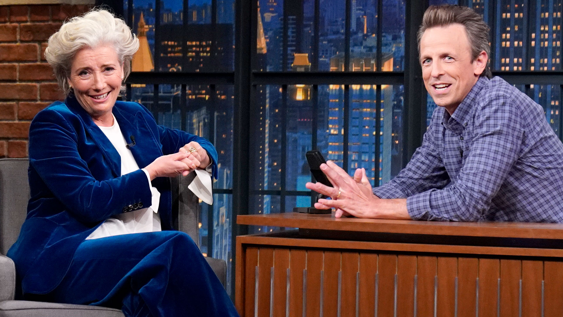 Watch Late Night with Seth Meyers Episode: Emma Thompson, Jack Quaid ...