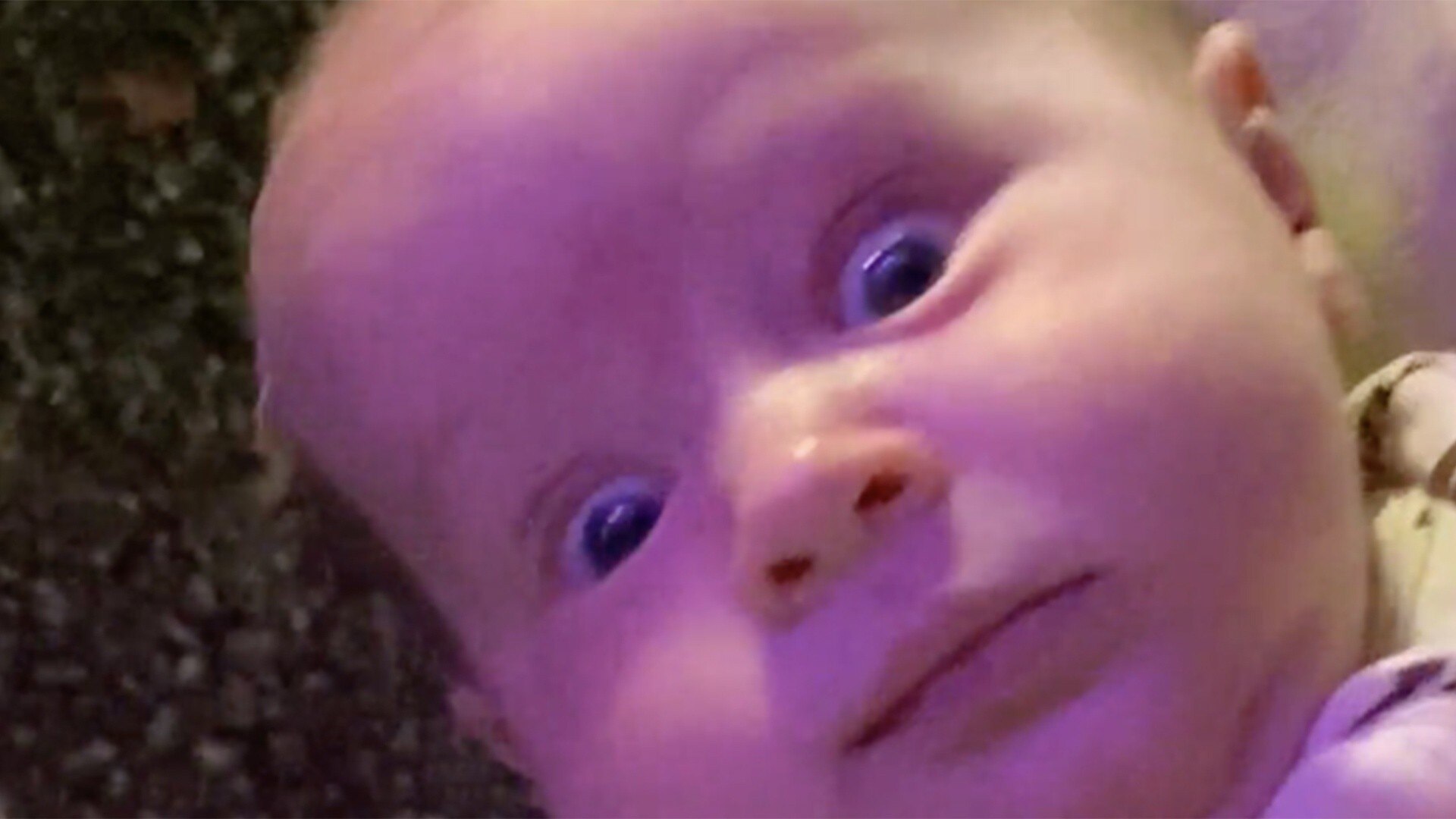 Watch TODAY Excerpt: Baby gives a terrified look in the arms of big ...