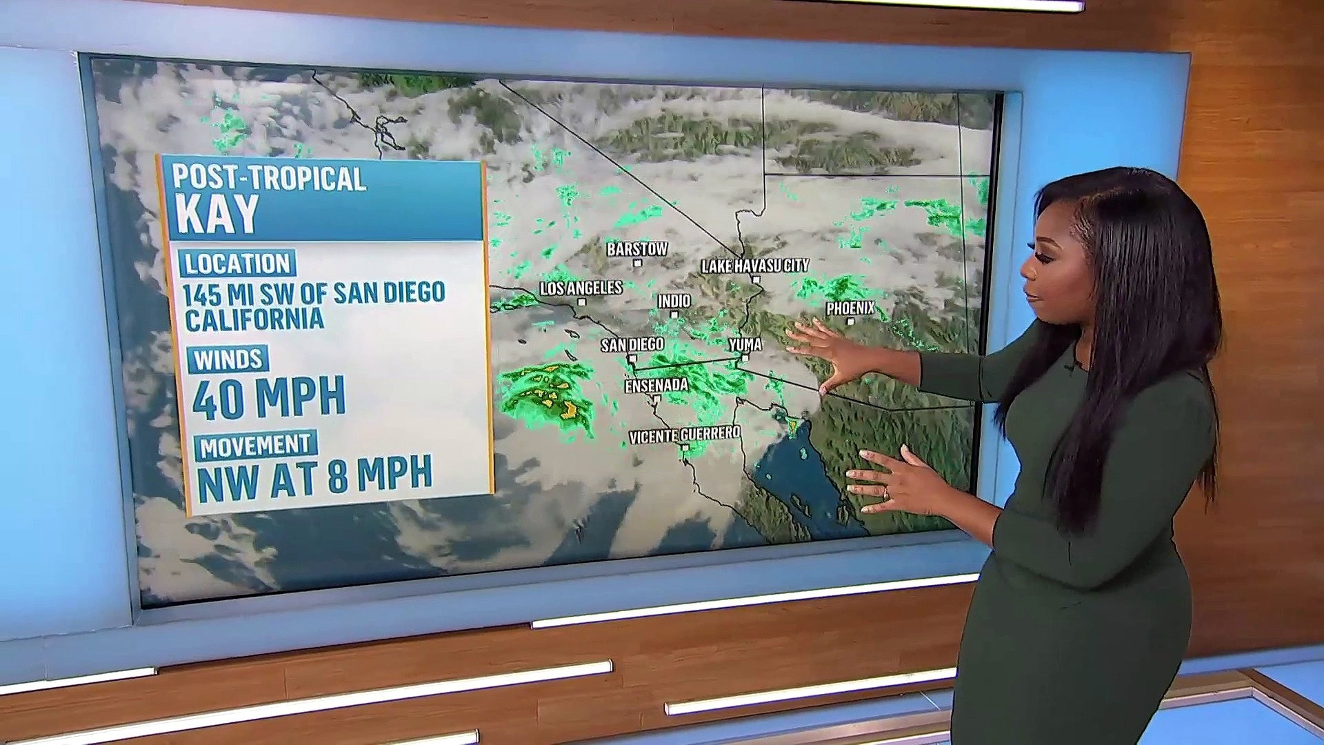 Watch TODAY Excerpt: Tropical Storm Kay heads up West Coast from Mexico ...