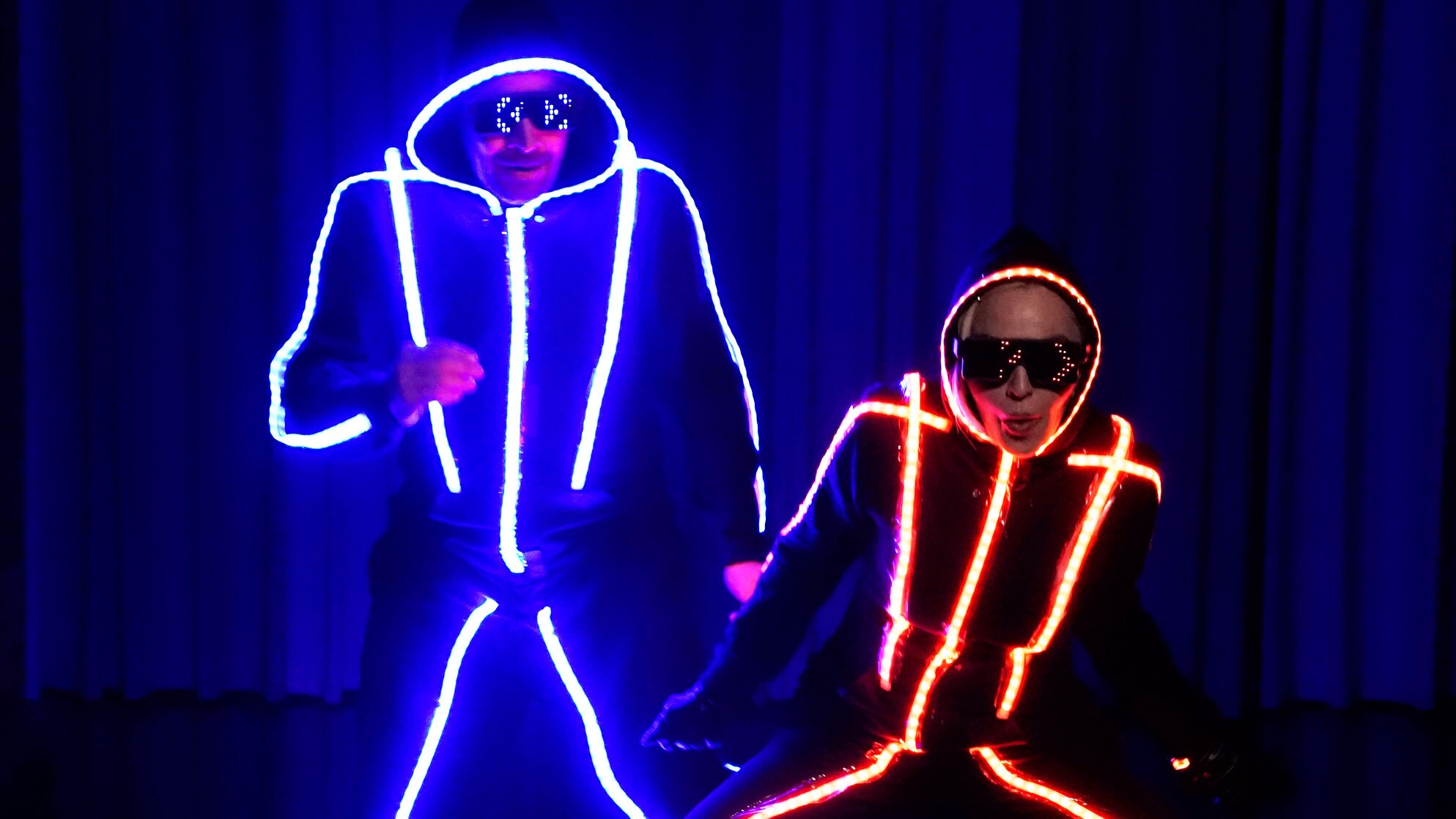 Watch The Tonight Show Starring Jimmy Fallon Highlight: Neon Dance ...