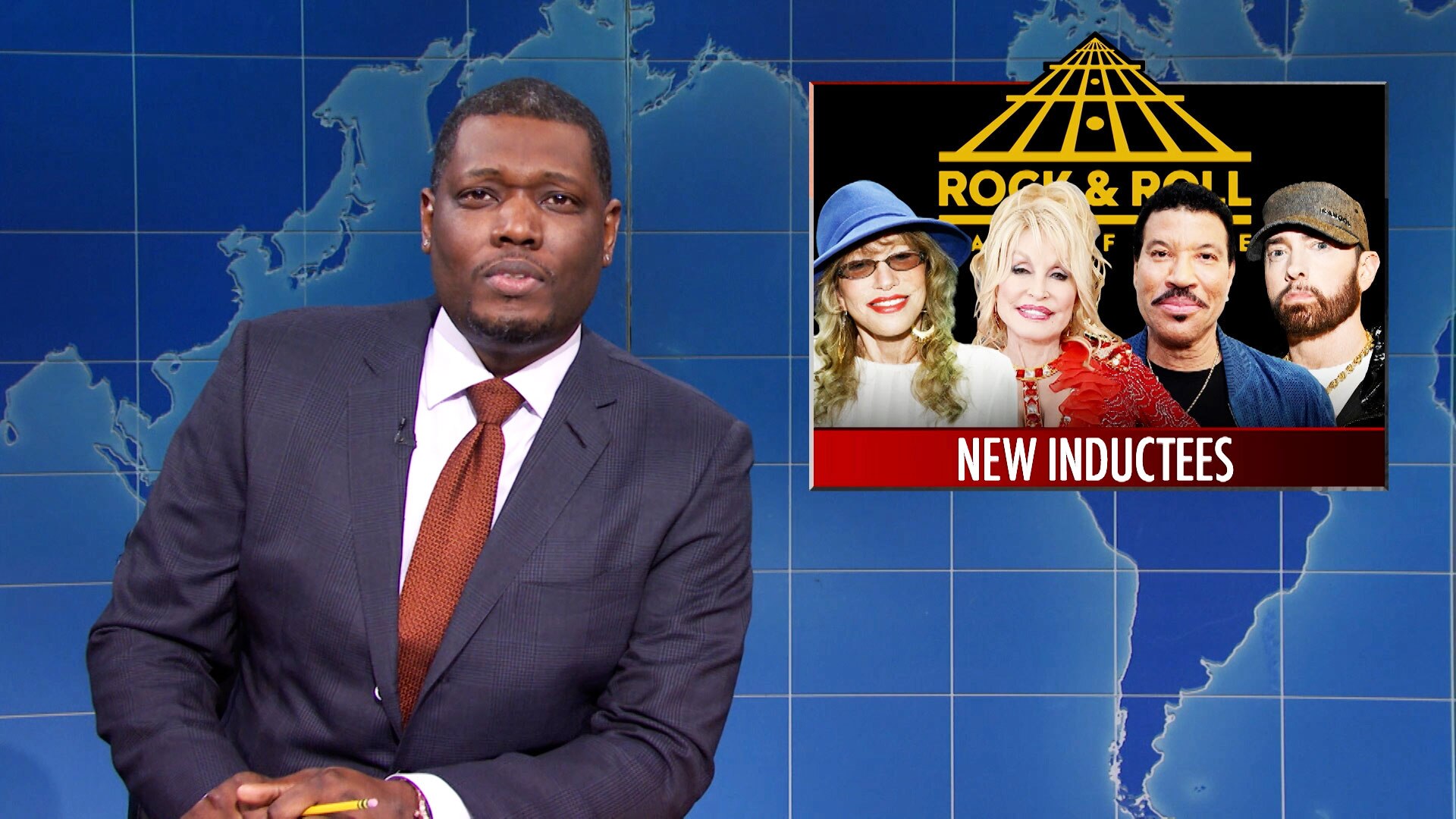 Watch Saturday Night Live Highlight: Weekend Update: Rock & Roll Hall of Fame Inductees, World's ...