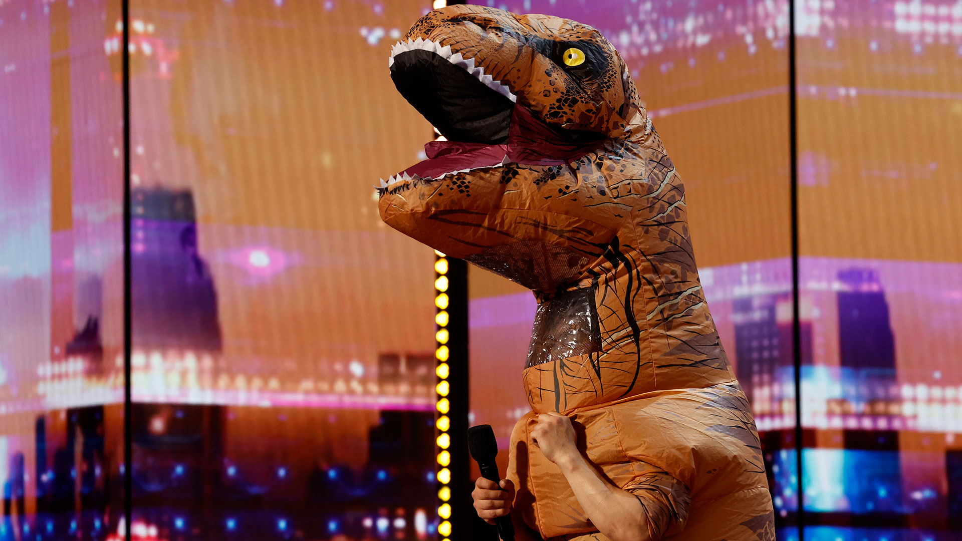 Watch America's Got Talent Highlight: EPIC Dancing Dinosaur Trex Flips ...